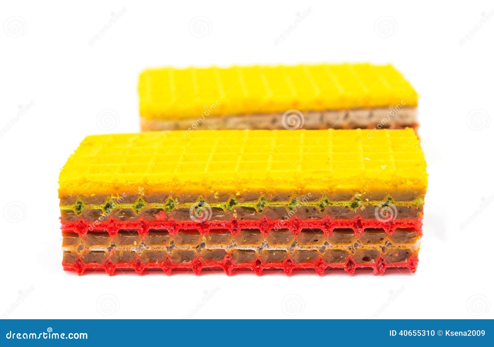 Wafer cakes stock photo. Image of cookie, brick, brown - 40655310