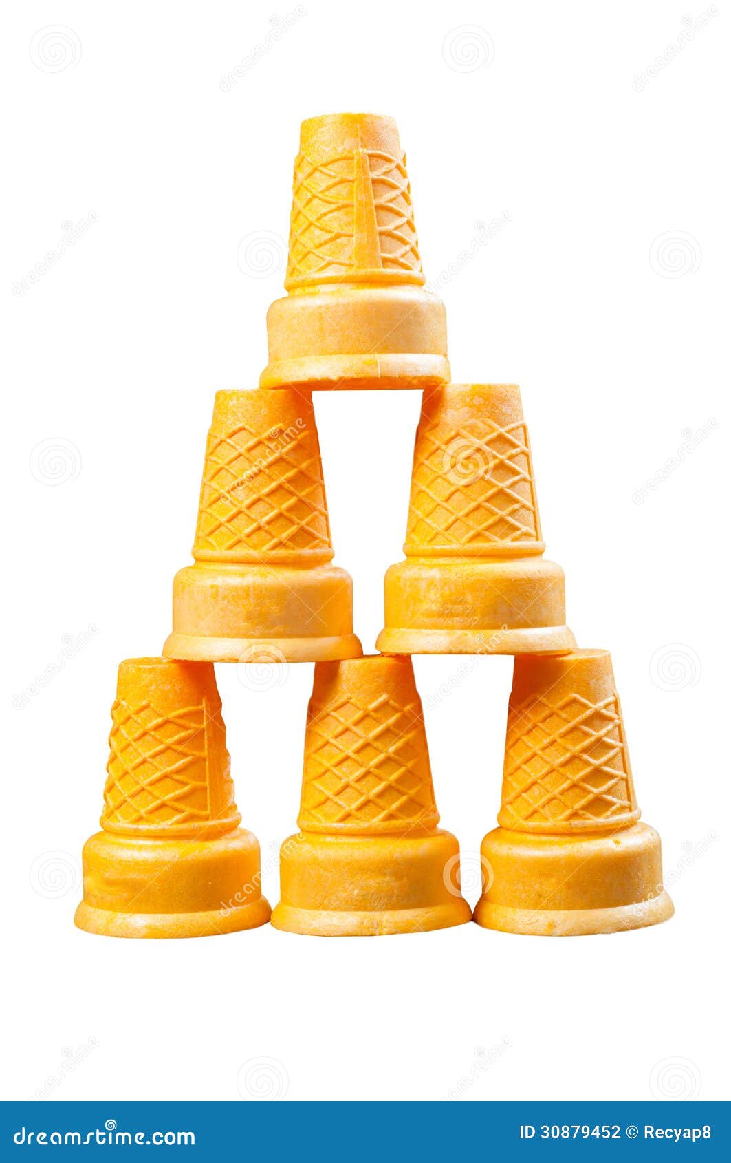 Wafer cones stock photo. Image of closeup, cone, dark - 30879452