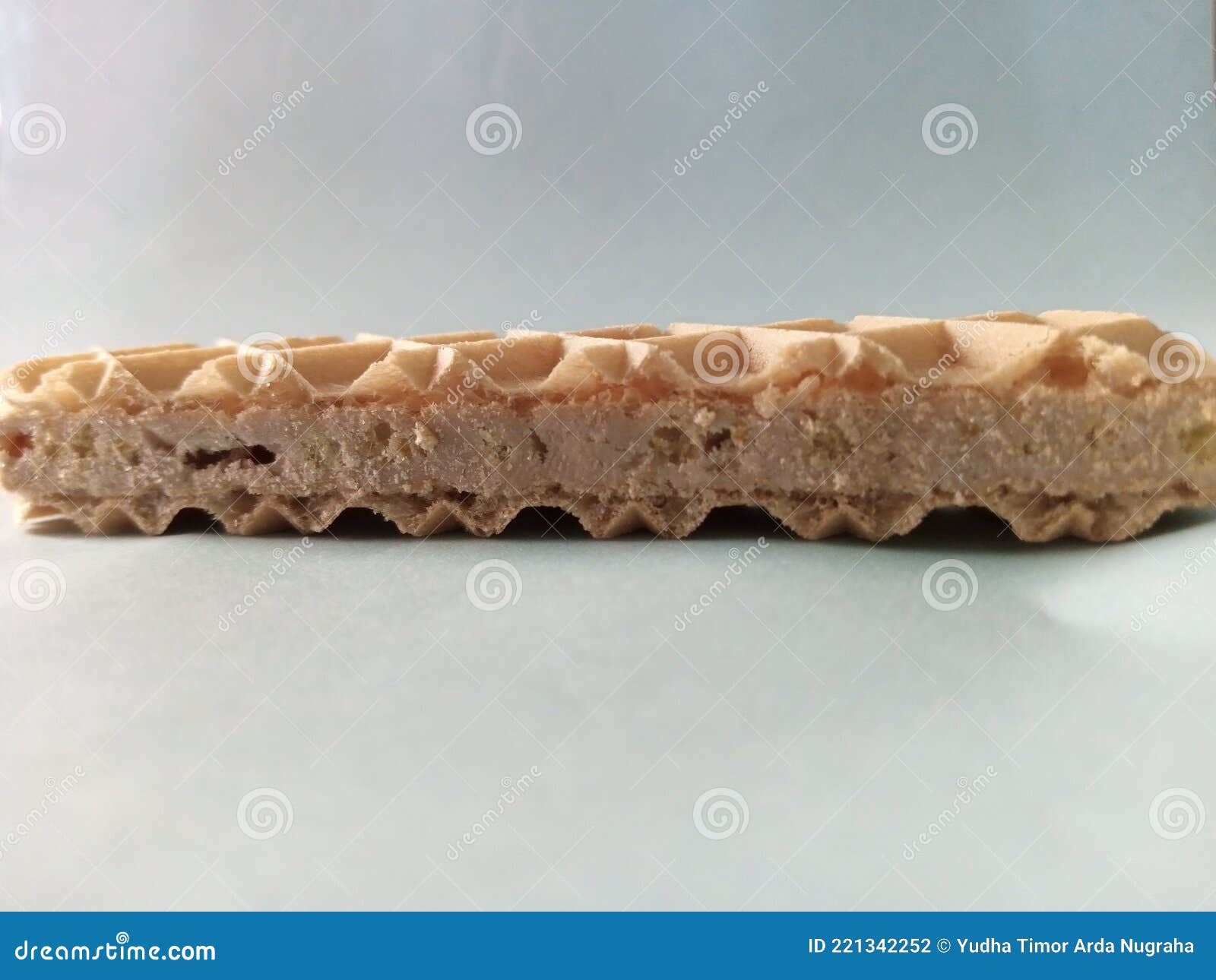 Wafer Crunchy Square Pattern with Milk Stock Photo - Image of baking ...
