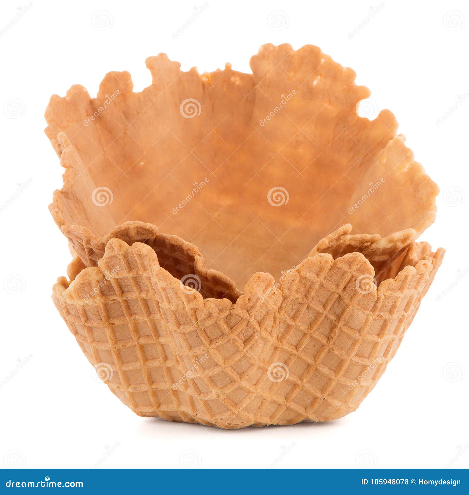 Wafer cups stock photo. Image of product, food, closeup - 105948078