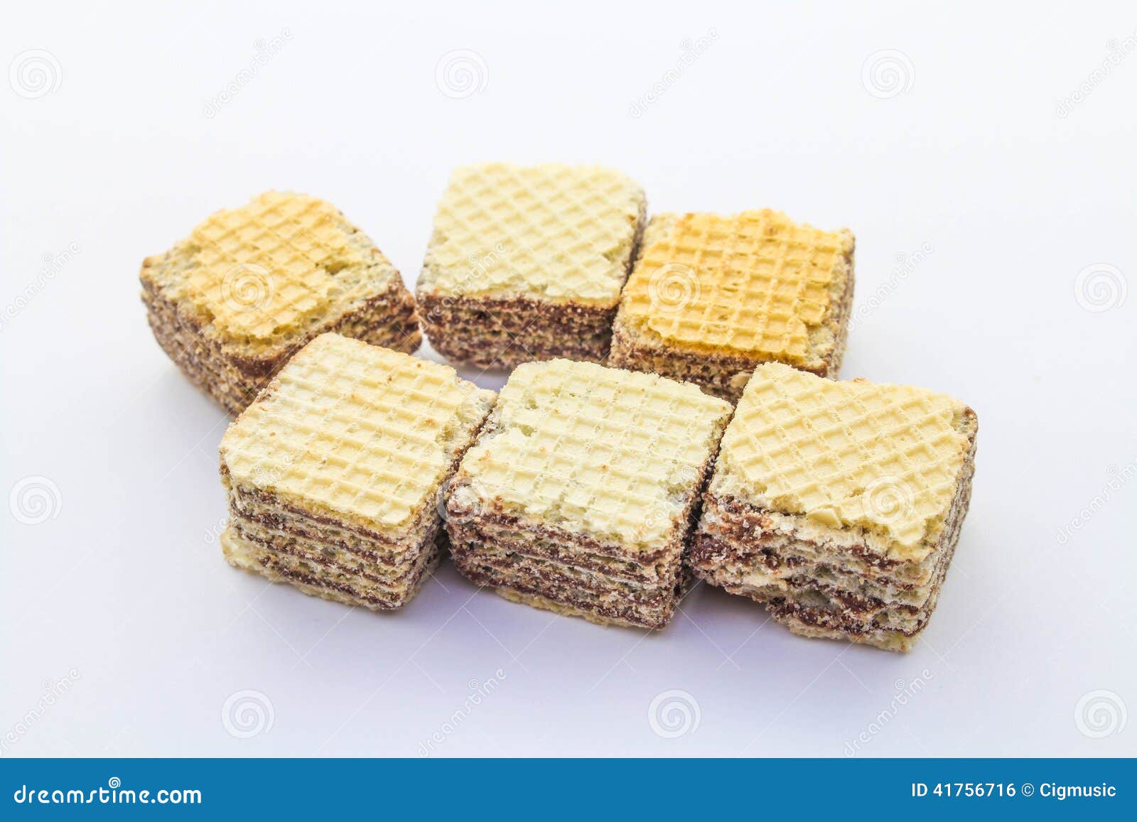 Wafer stock photo. Image of heap, brown, baking, macro - 41756716