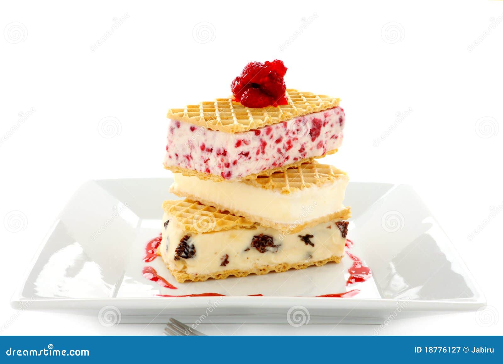 Wafer Ice Cream stock image. Image of decadent, sweet - 18776127