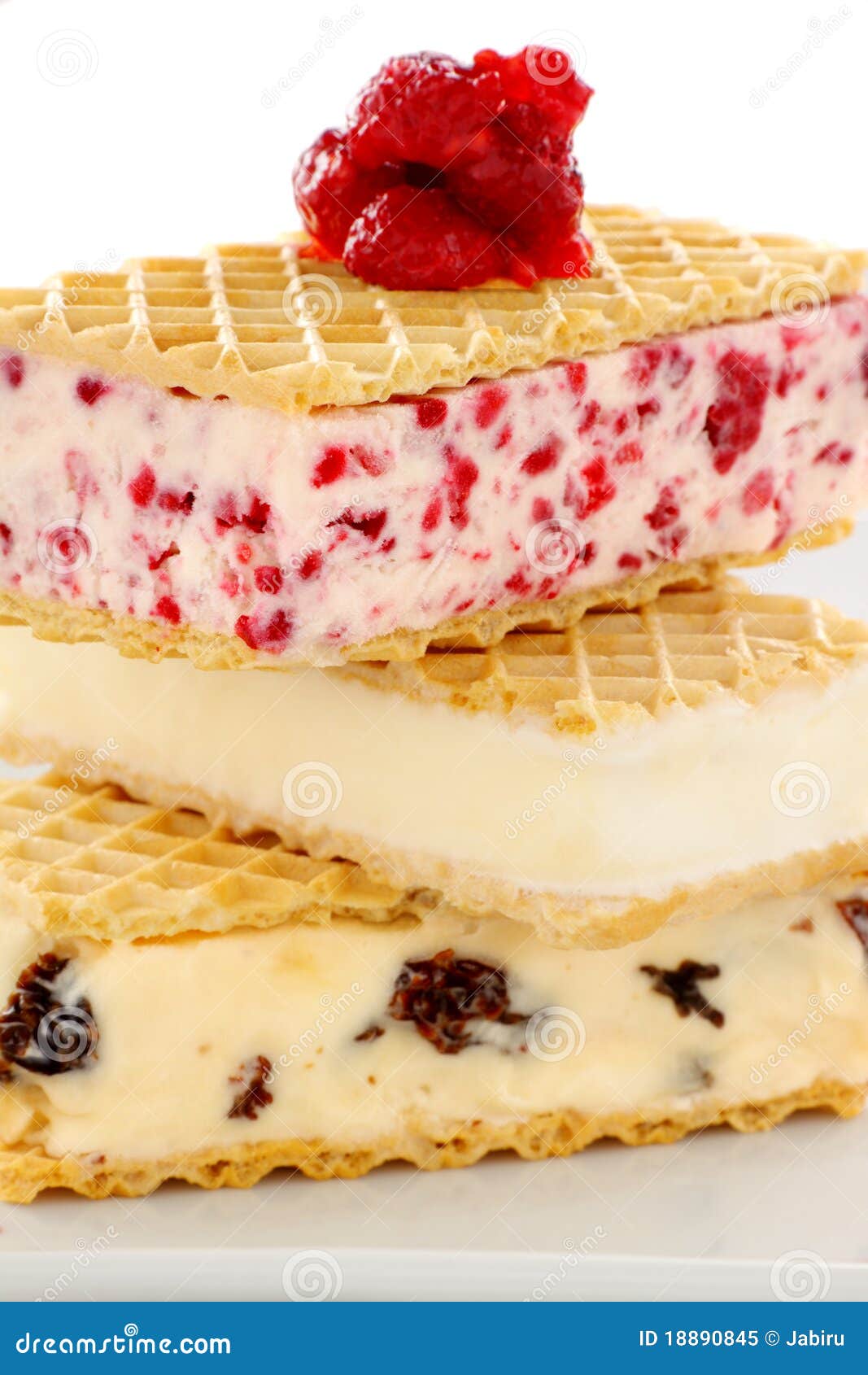 Wafer ice Cream stock image. Image of delicious, dessert - 18890845