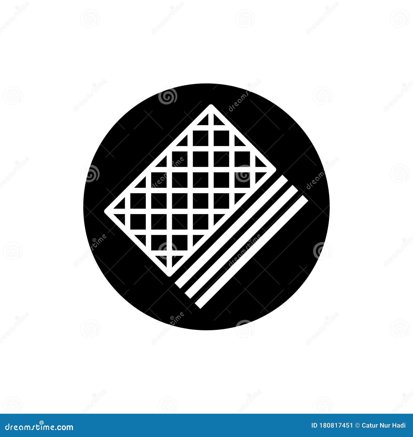 Wafer Icon Flat Vector Template Design Trendy Stock Vector ...