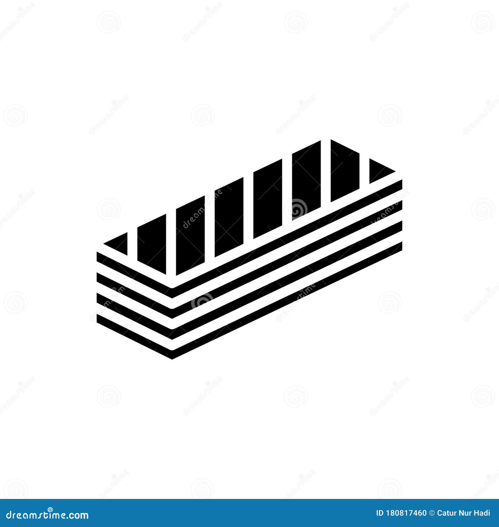 Wafer Icon Flat Vector Template Design Trendy Stock Vector ...