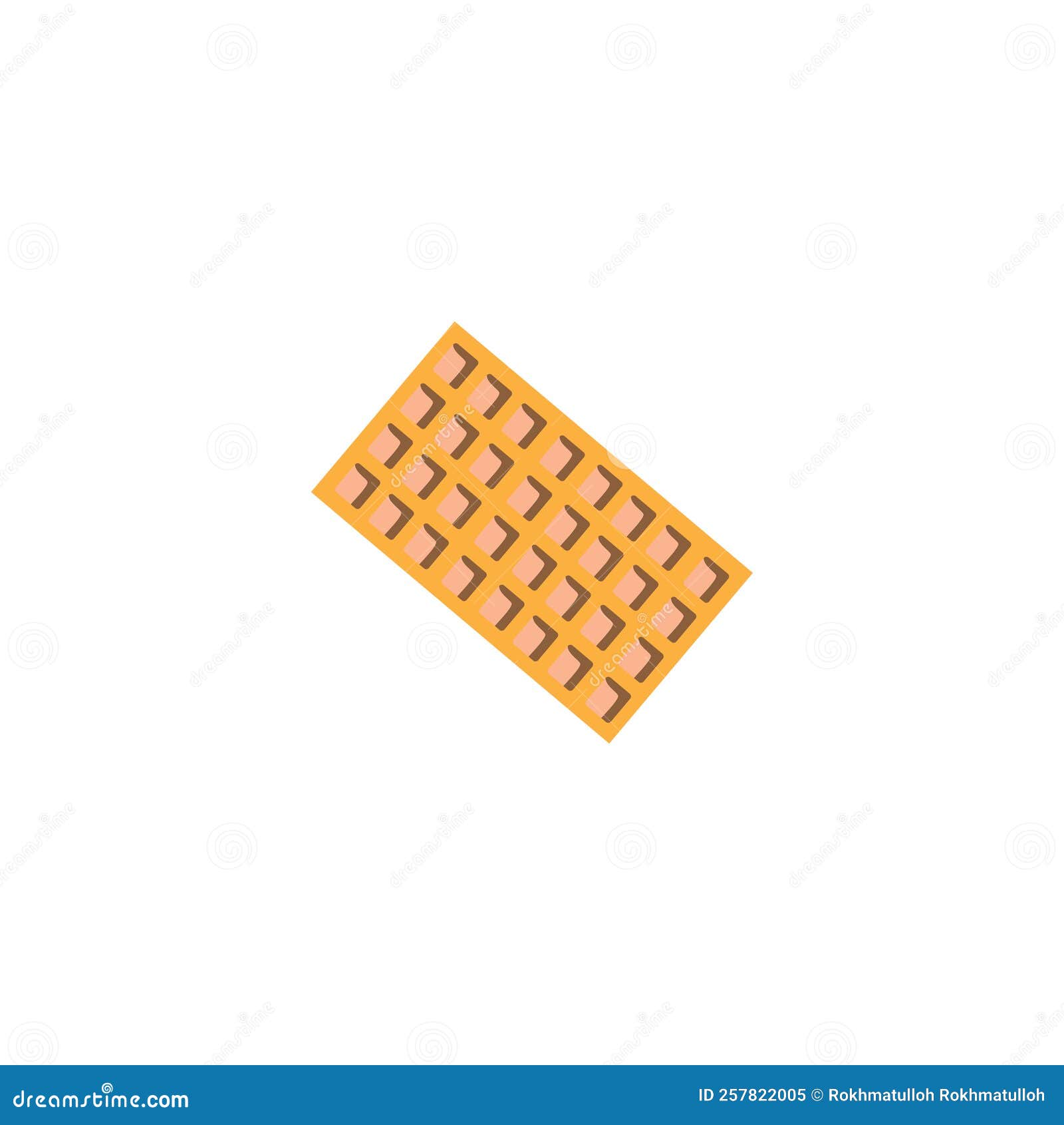 Wafer Icon Illustration Design Vector Stock Vector - Illustration of ...