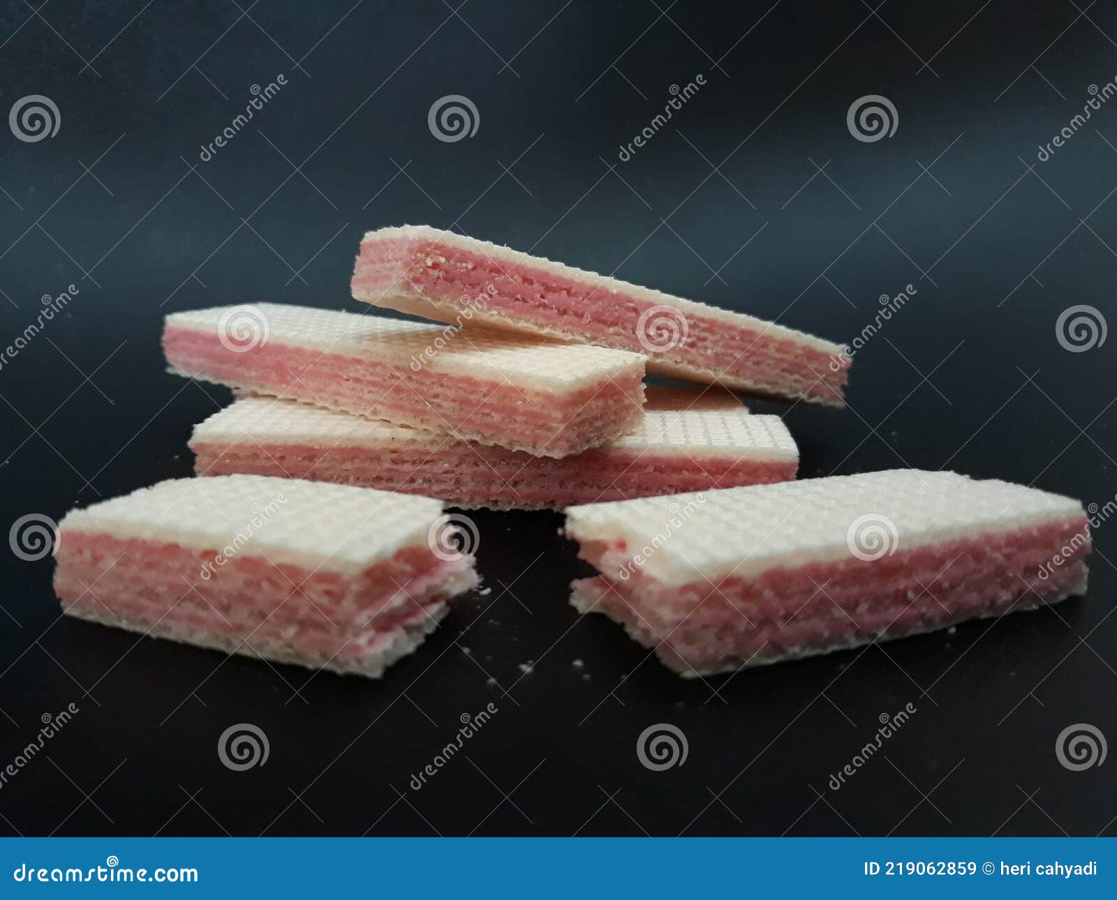WAFER NABATI CRUNCHY SNACK with RASPBERRY YOGHURT FLAVOR Stock Image ...
