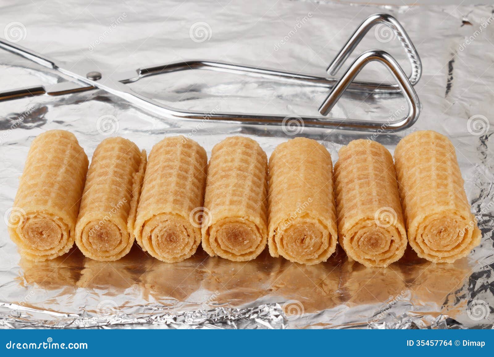 Wafer rolls stock photo. Image of sugar, sweet, baked - 35457764