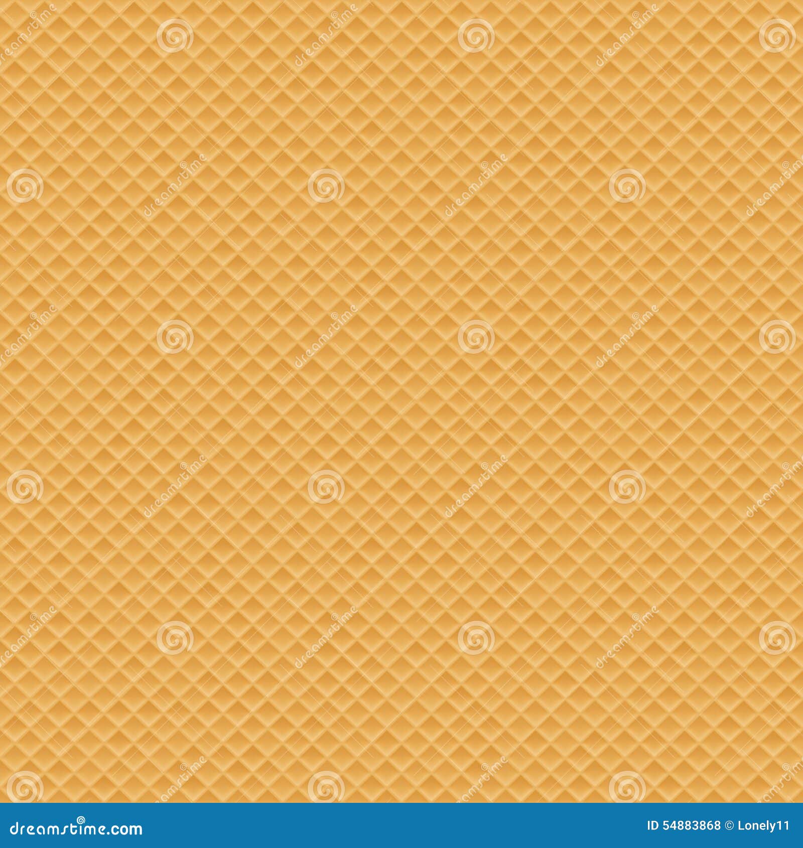 3D Wafer Seamless Pattern Background. Ice Cream Cone Waffle Texture ...