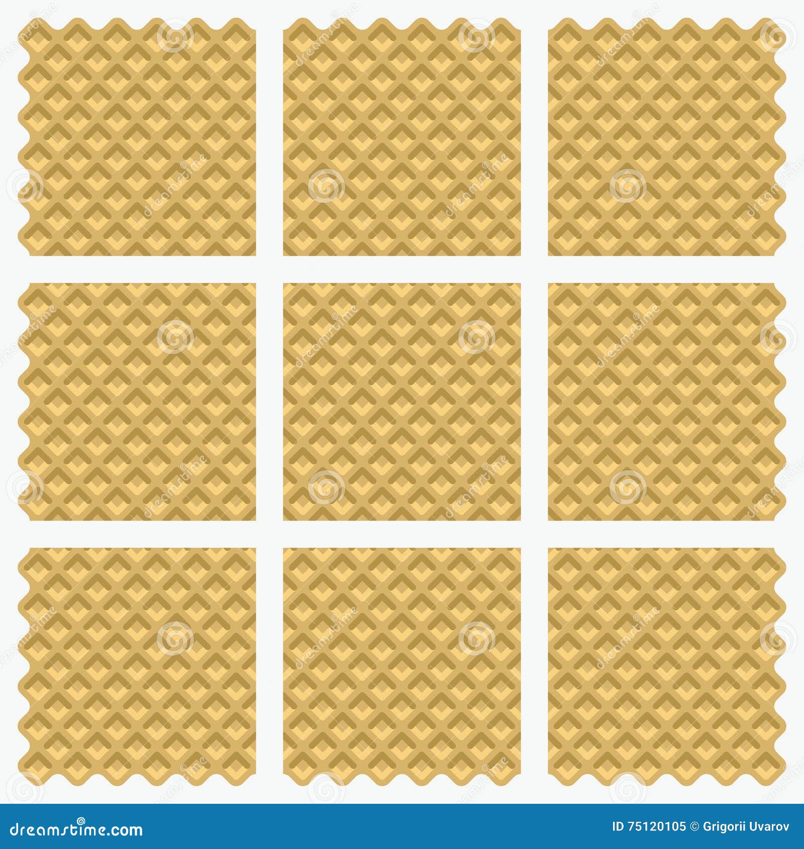 Wafer Seamless Texture Pattern Stock Vector - Illustration of food ...