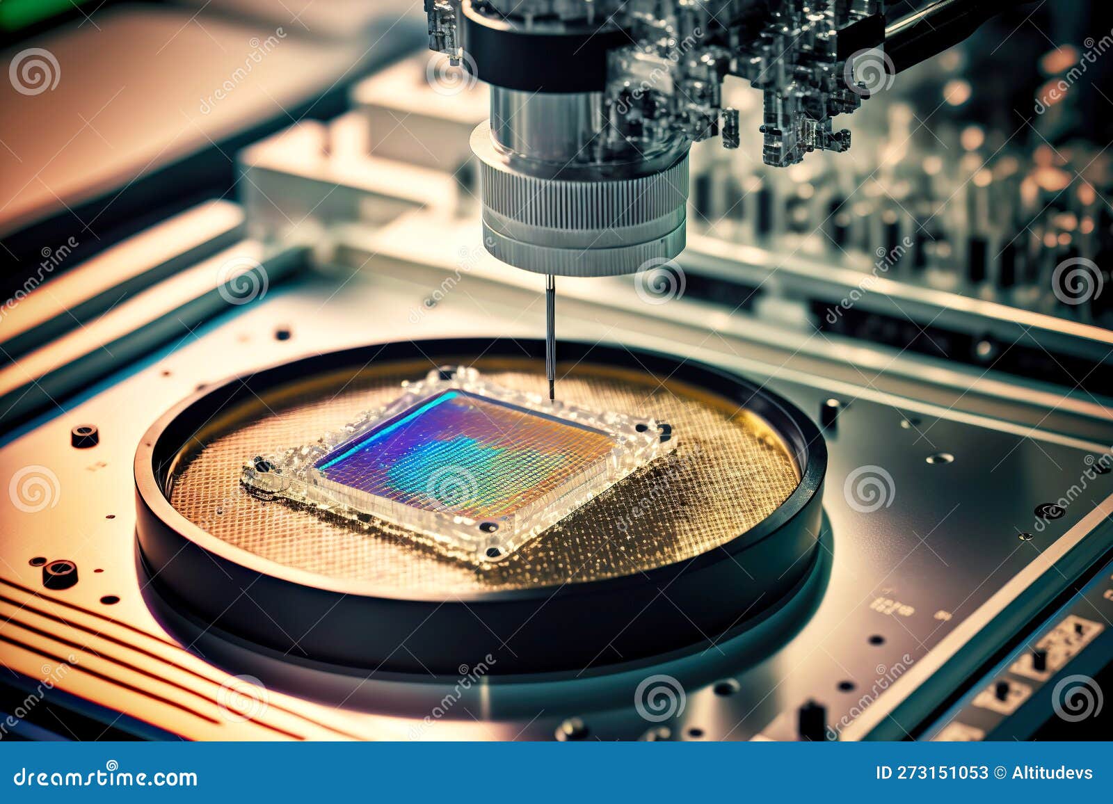 Wafer Semiconductor Manufacturing in Advanced Technological Laboratory ...
