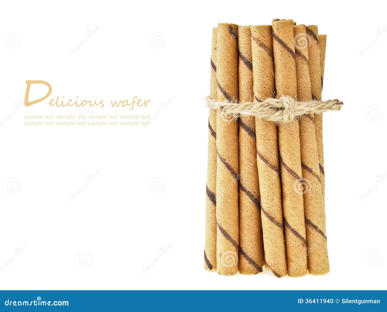 Wafer stick packing stock photo. Image of bundle, carbohydrate - 36411940