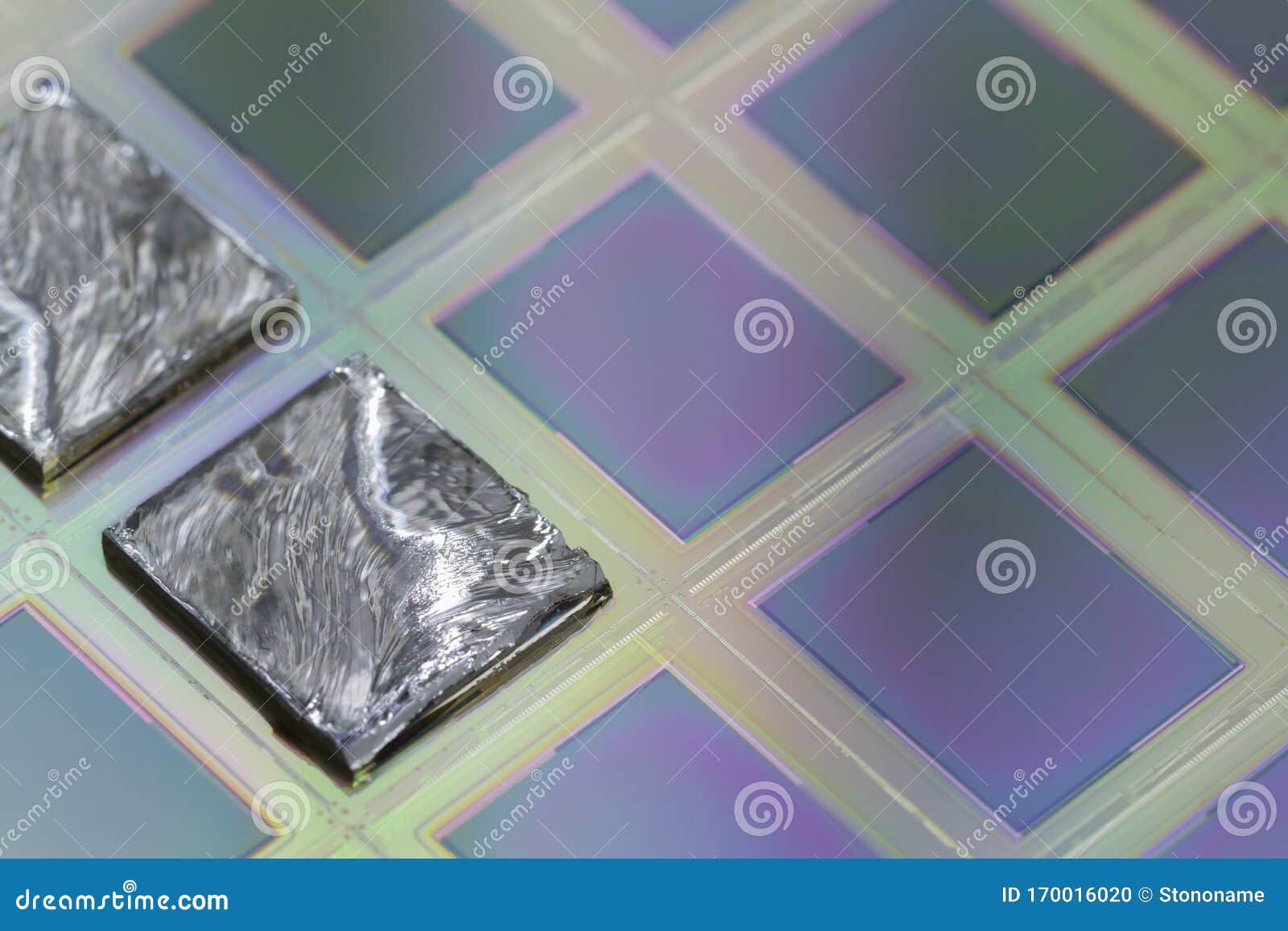Pieces of Polycrystalline Silicon Integrated on a Polysilicon Substrate ...