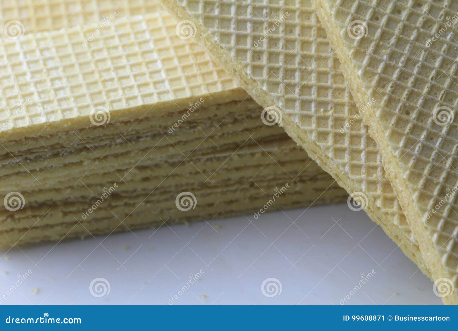 Wafer vanilla stock image. Image of sweet, pastry, plate - 99608871