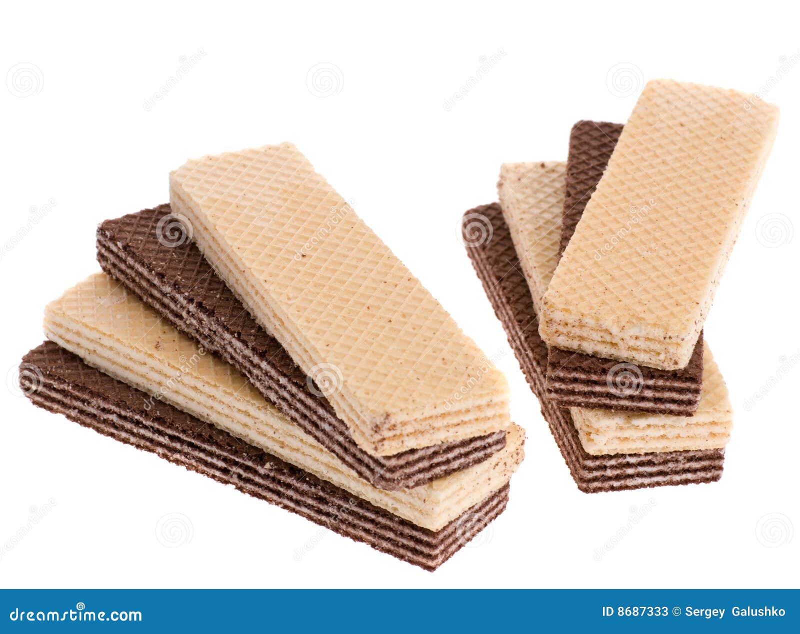 Wafers stock image. Image of baking, candy, medium, rectangle - 8687333