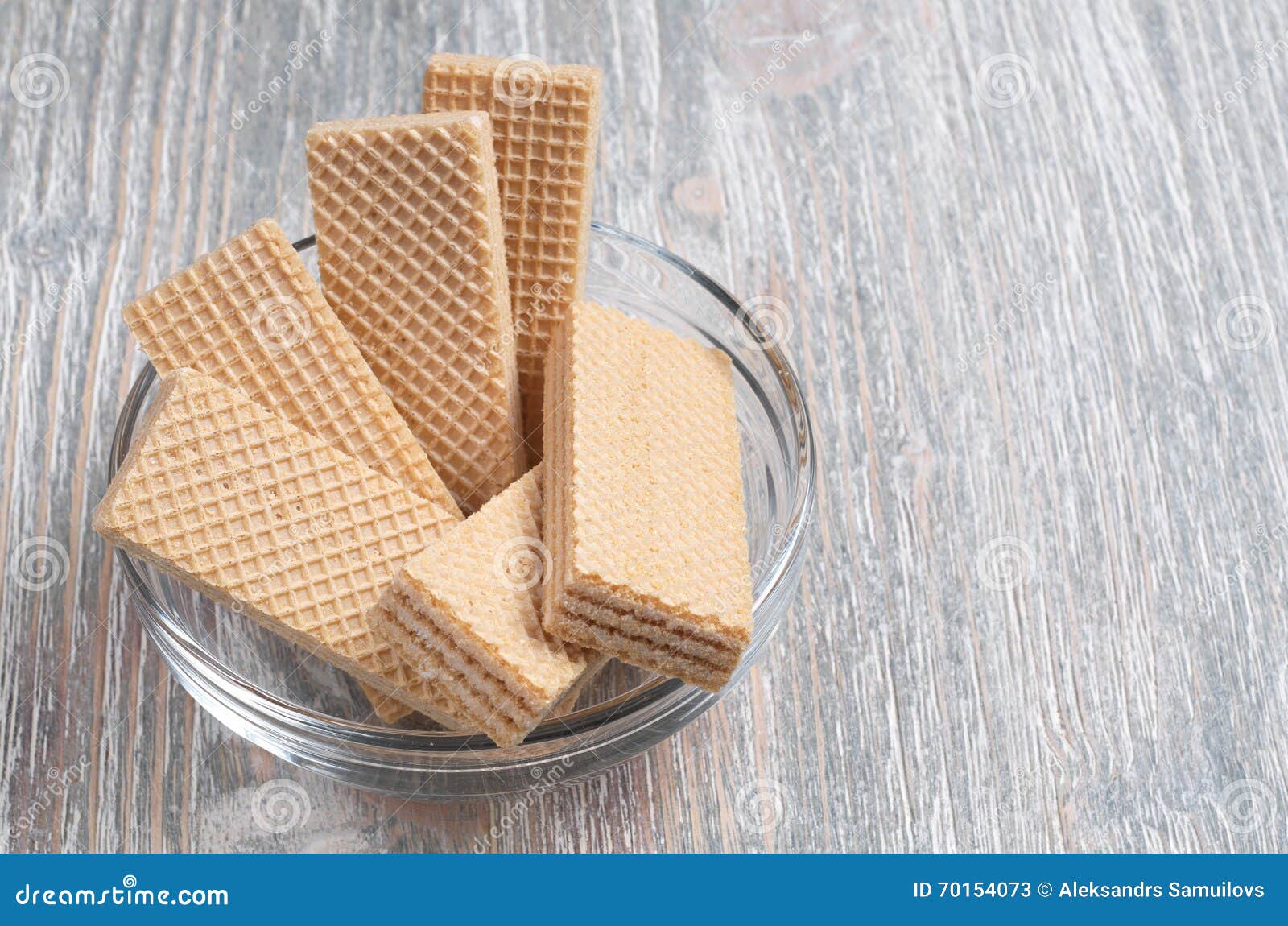 Wafers in bowl stock image. Image of close, breakfast - 70154073