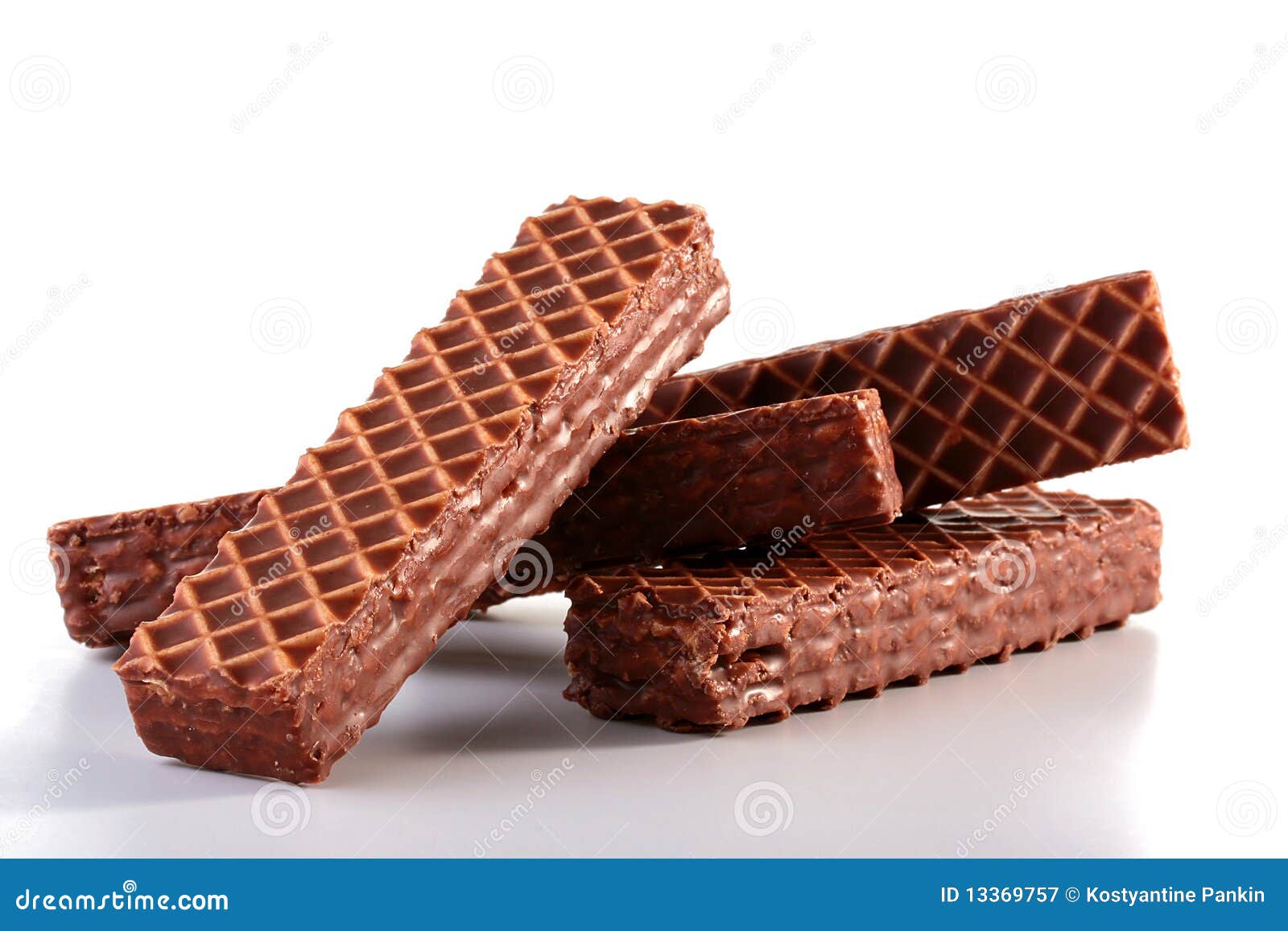 Wafers in chocolate stock image. Image of cream, culture - 13369757