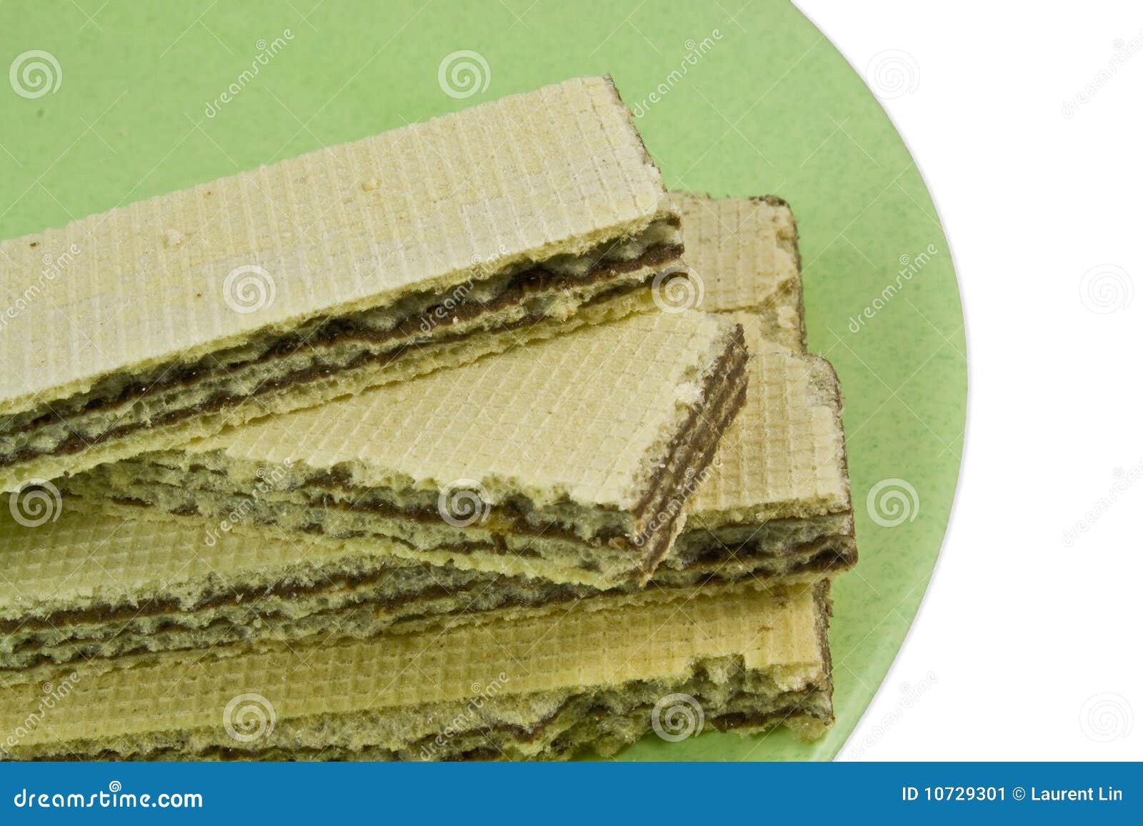 Wafers Waffle stock image. Image of food, dessert, cream - 10729301