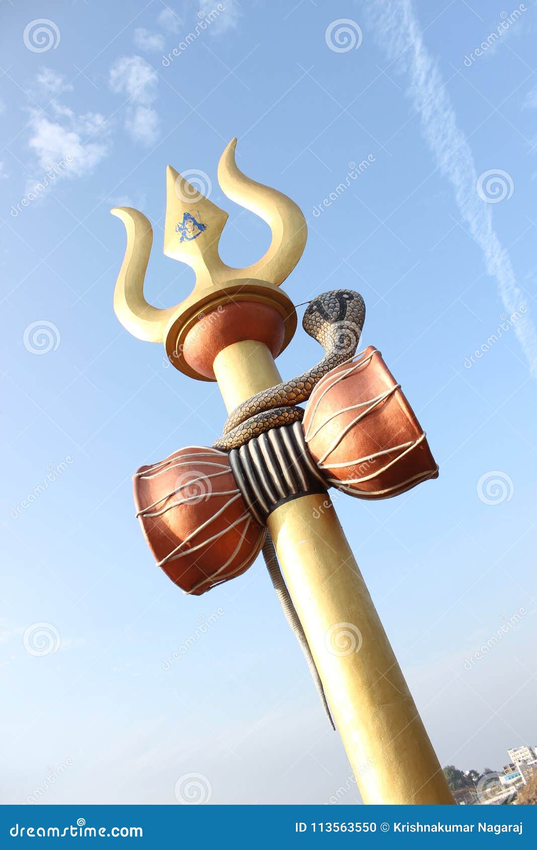 Waffe von Lord Shiva stockfoto. Bild von braun, gott - 113563550