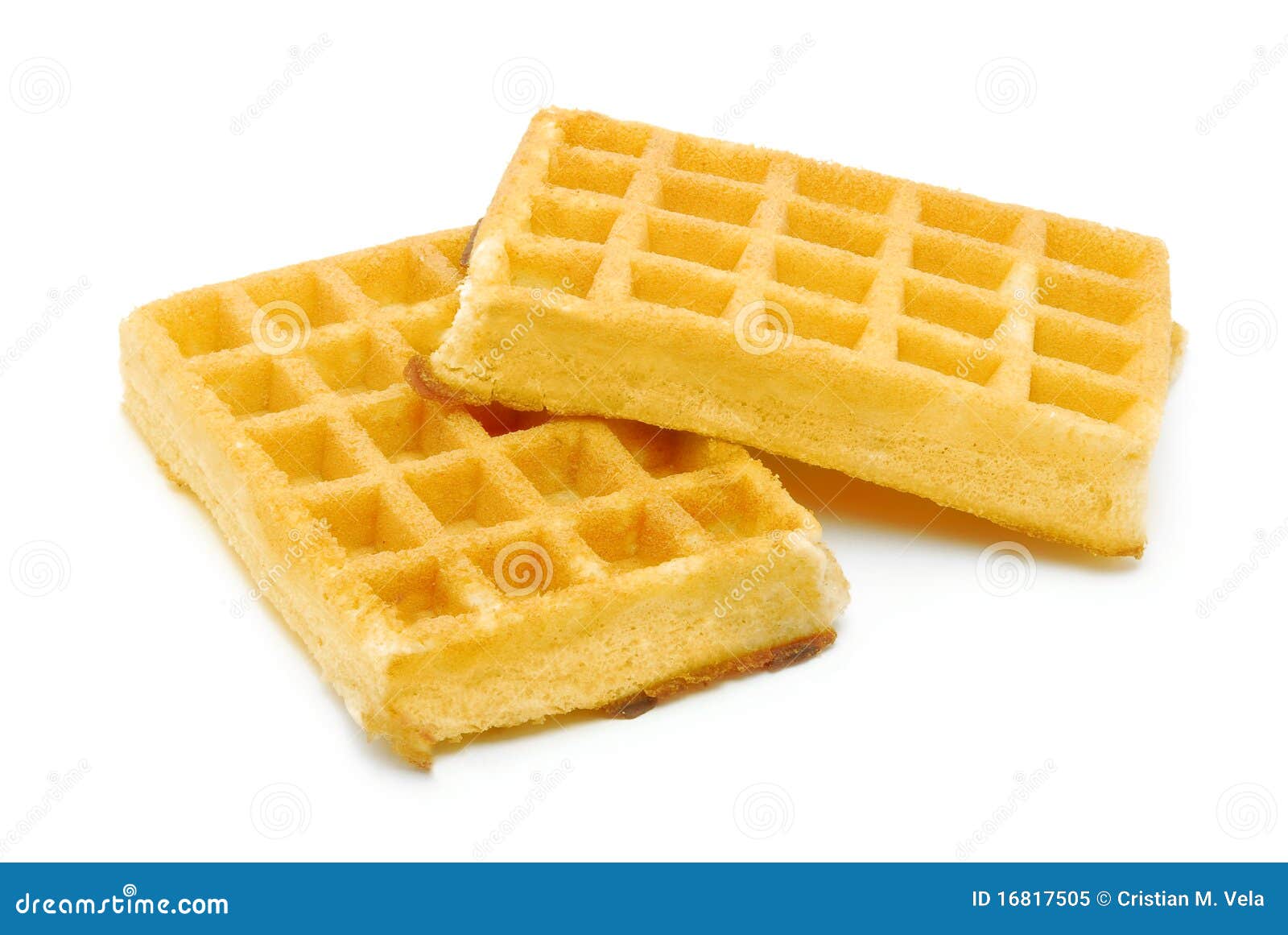 Waffle stock image. Image of slice, isolated, pastry - 16817505