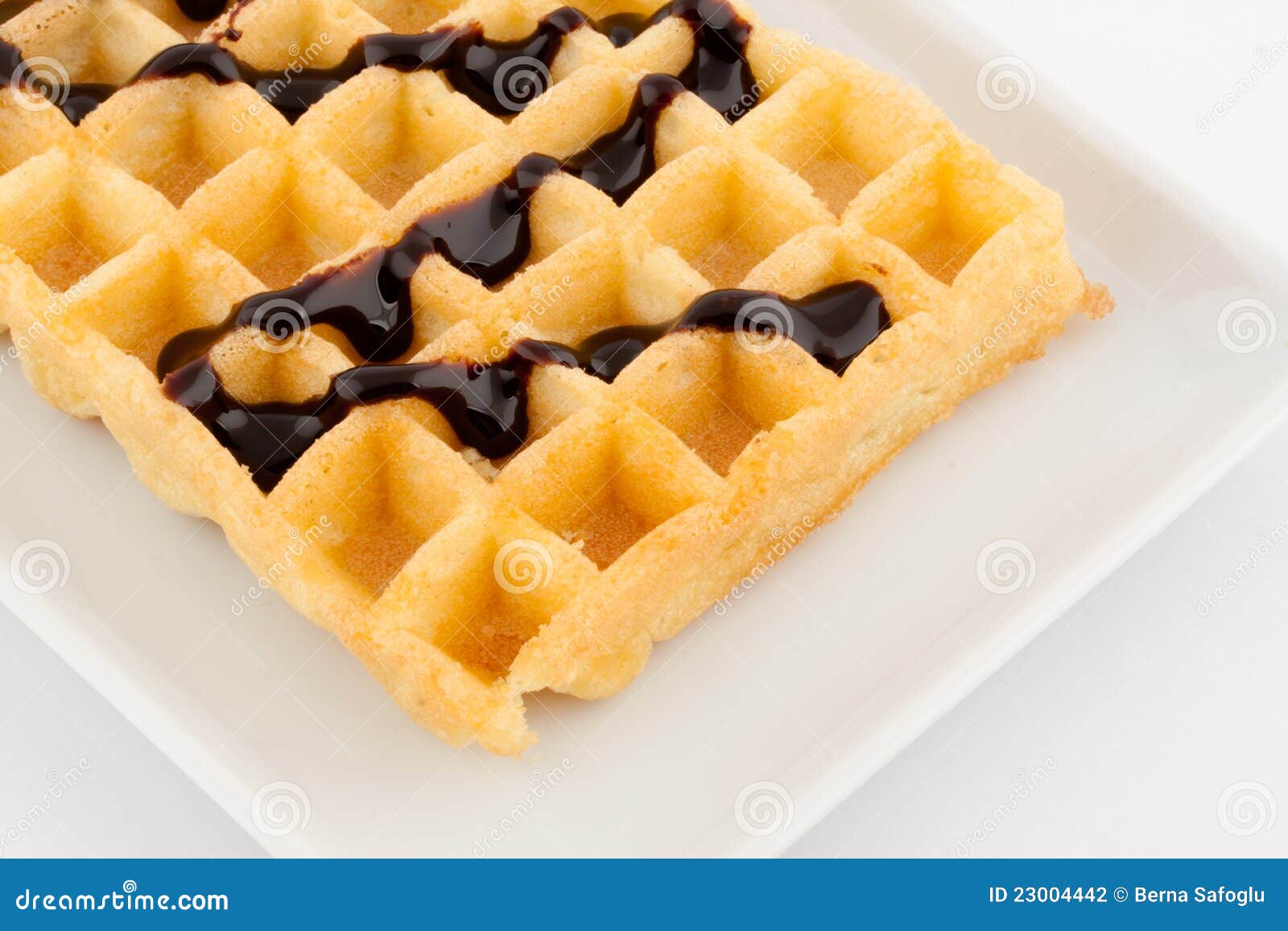 Waffle stock photo. Image of snack, sauce, cooking, dessert - 23004442