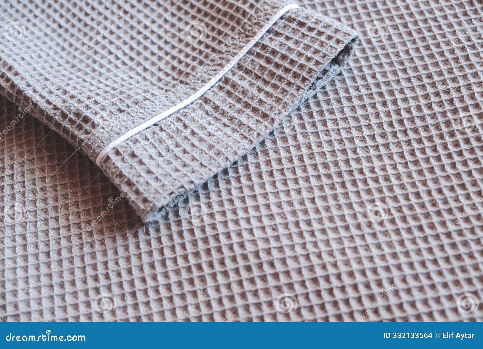 Waffle Bathrobe. a Robe with a Waffle Fabric Texture Stock Photo ...