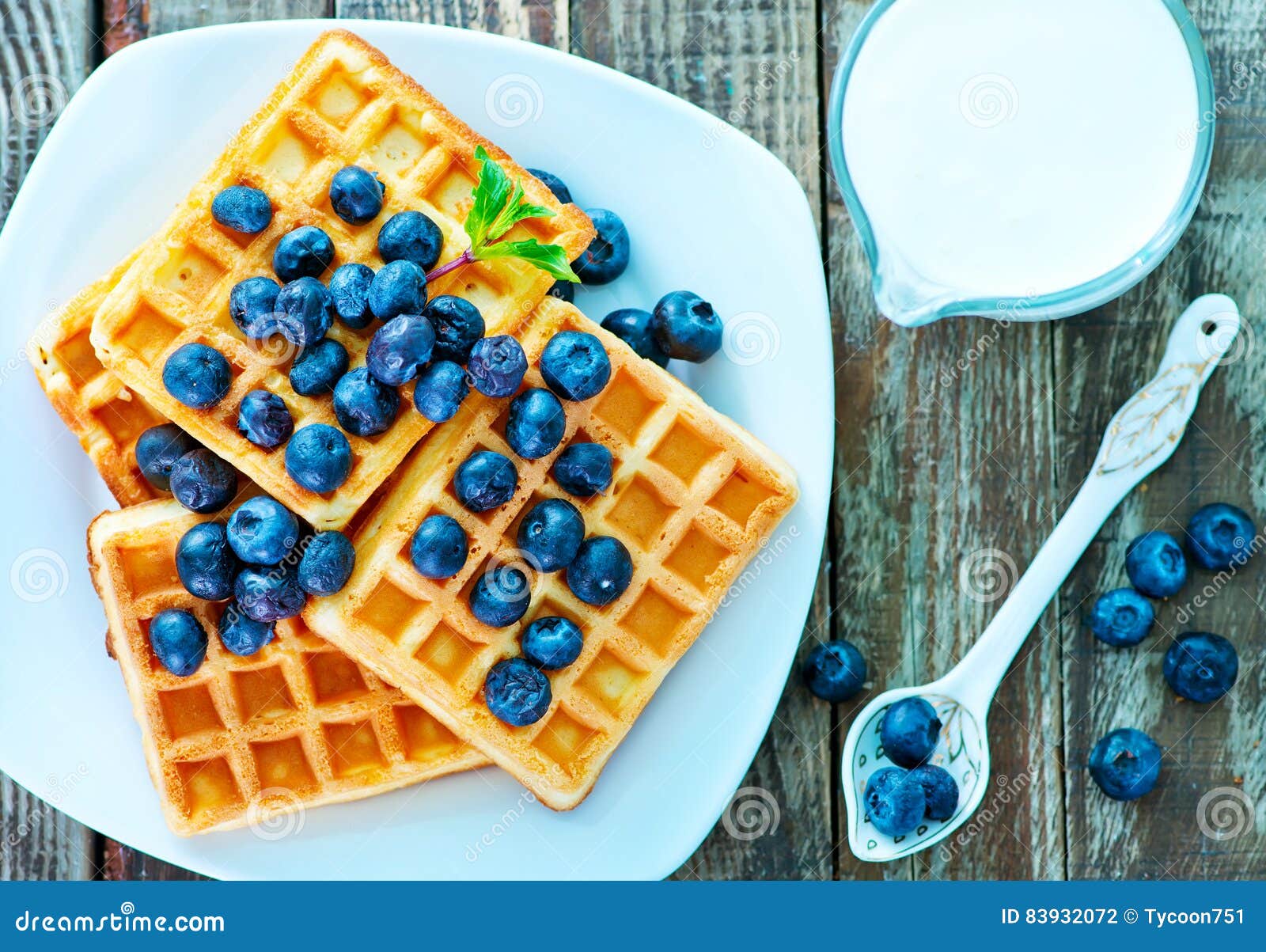 Waffle stock photo. Image of crispy, fruit, golden, fresh - 83932072