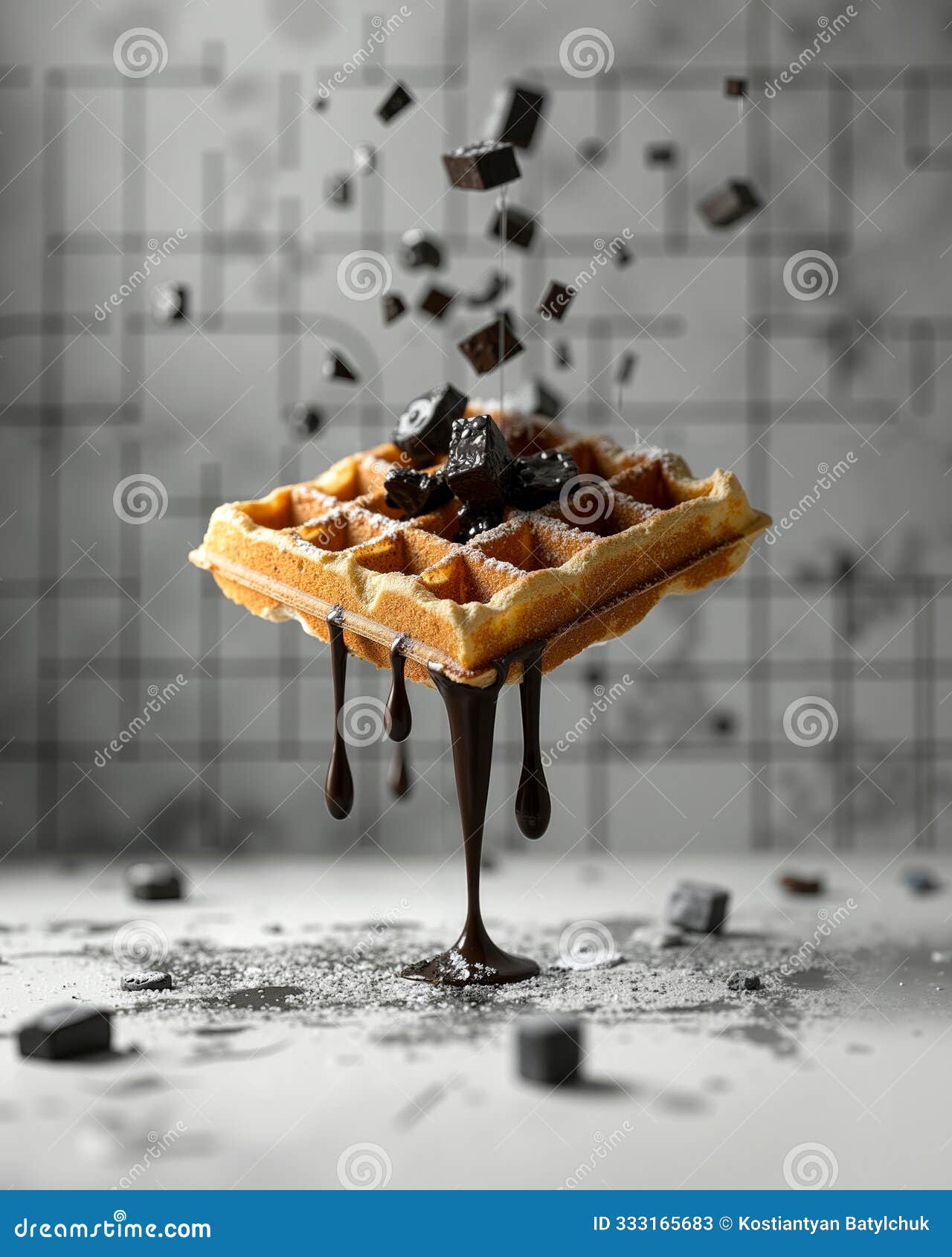 Dripping Down From The Roof Of The House Makes The Water Below Diffuse ...