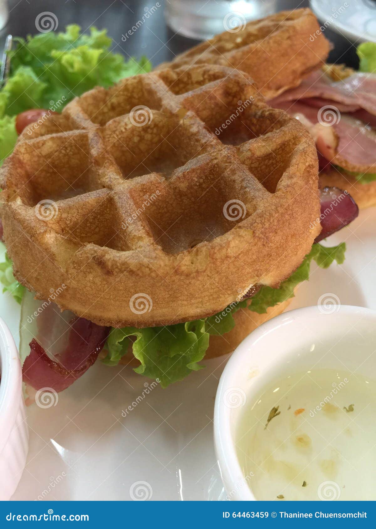 Waffle stock image. Image of snack, waffle, food, bakery - 64463459