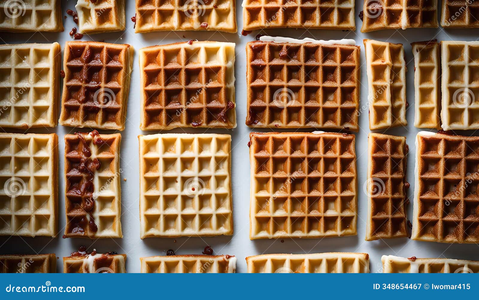 Waffle Grid Pattern Food Texture Stock Illustration - Illustration of ...