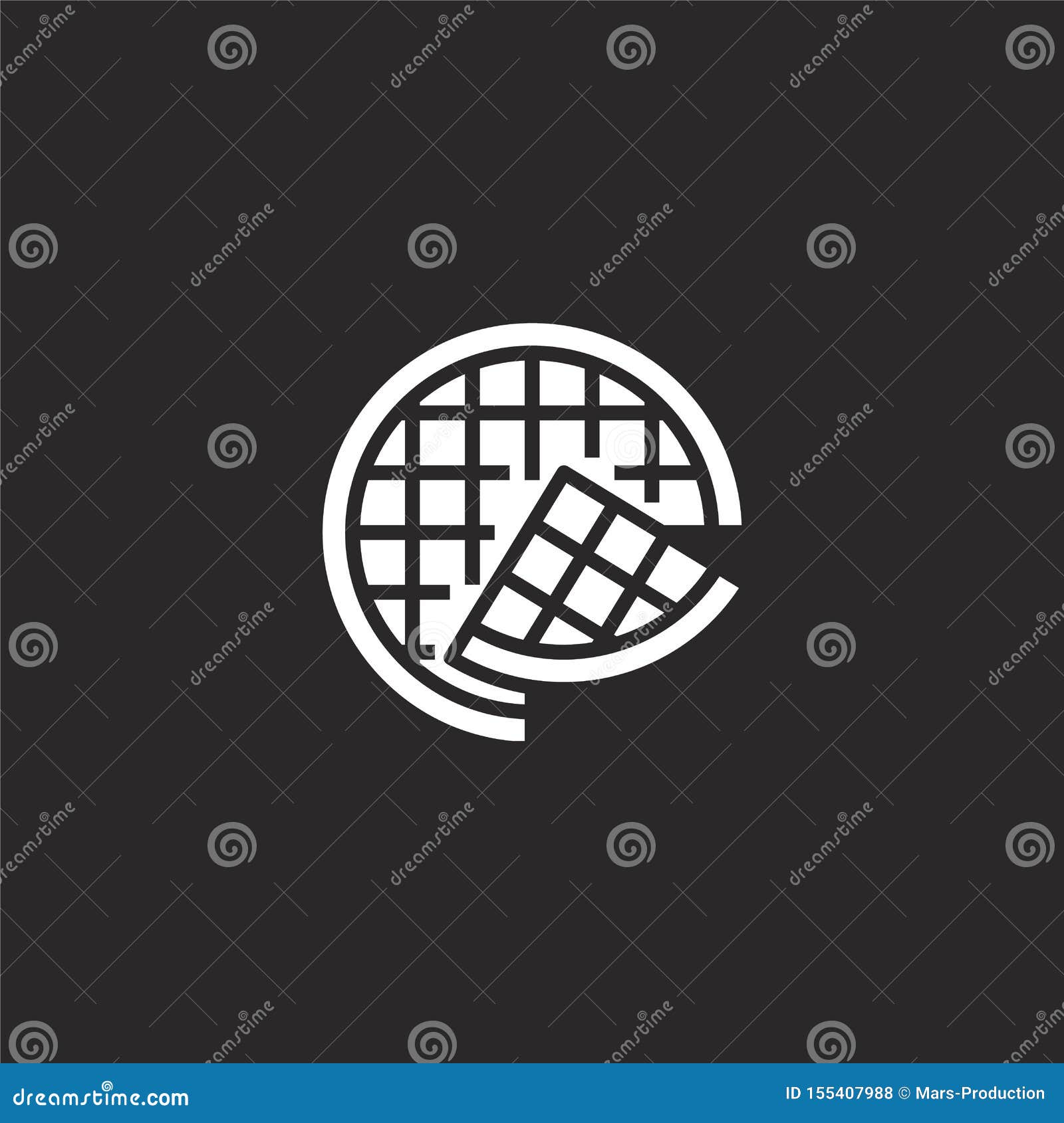 Waffle Icon. Filled Waffle Icon for Website Design and Mobile, App ...