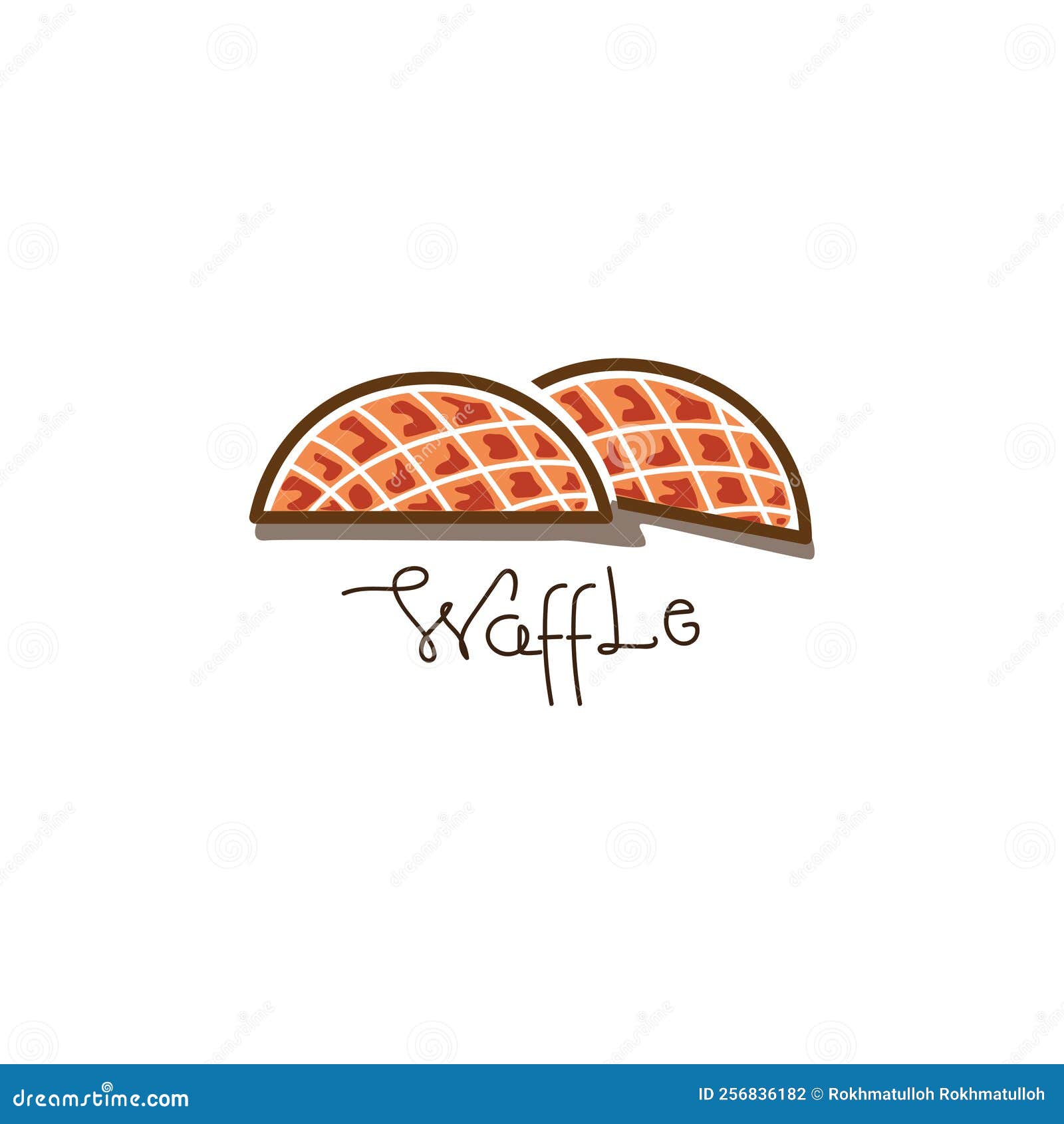 Waffle Icon Logo Illustration Color Design Vector Stock Vector ...