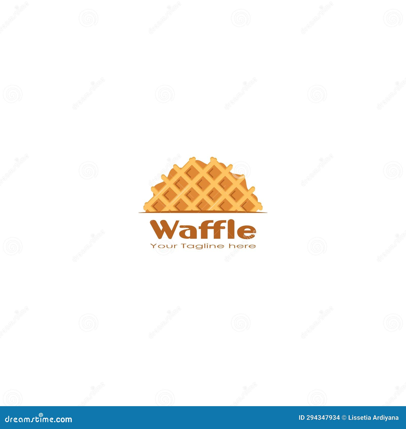 Waffle Logo Design Vector Graphics Stock Vector - Illustration of ...