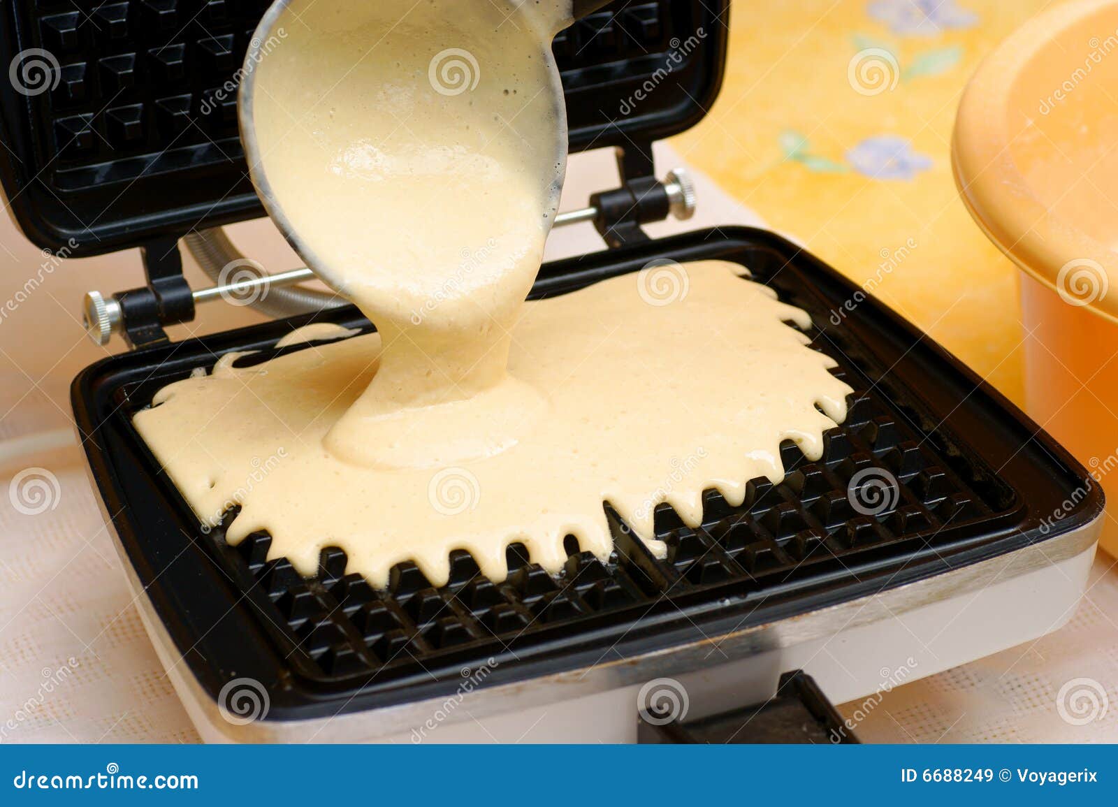 Waffle pastry press stock image. Image of counter, cheese - 6688249