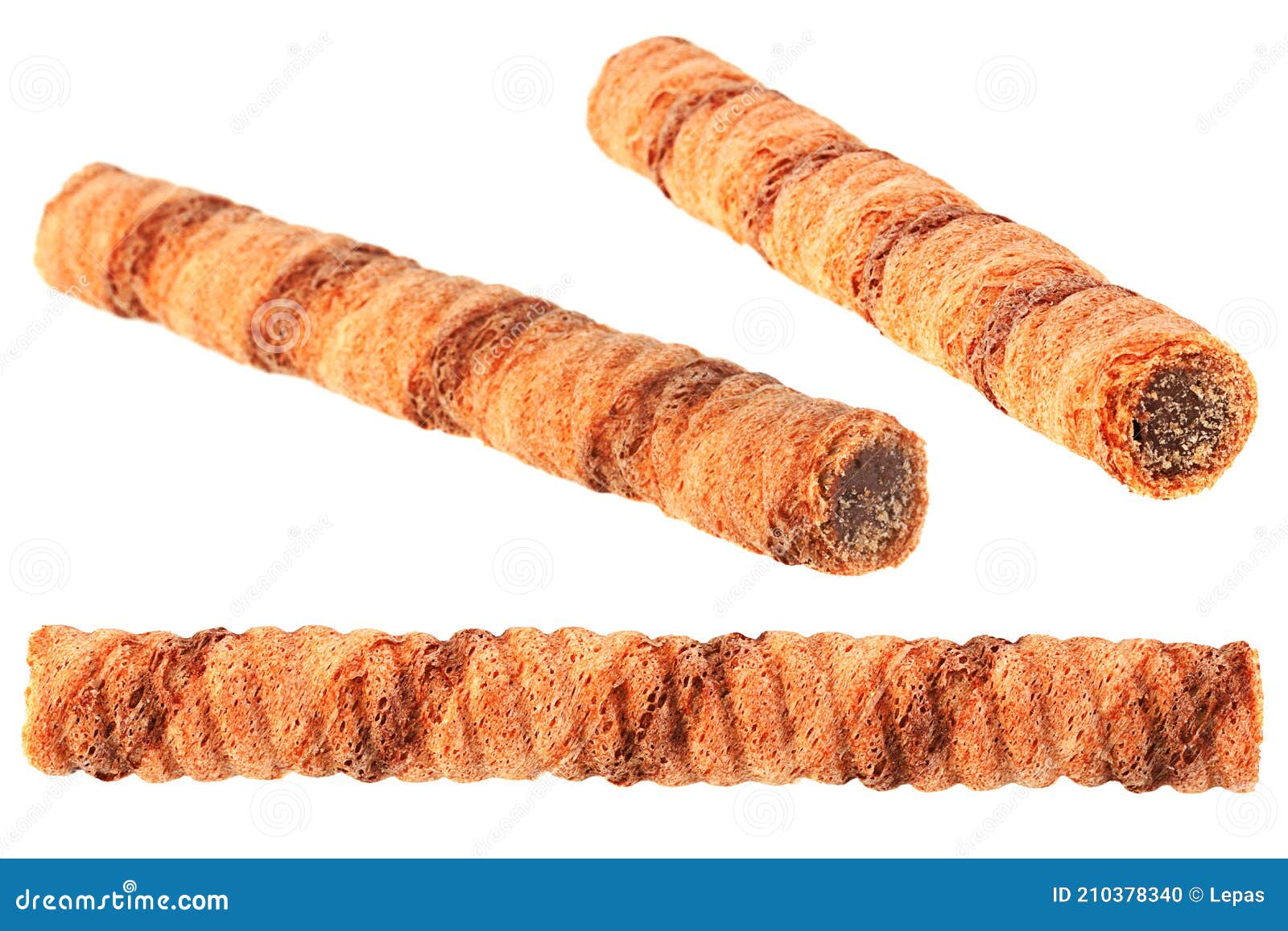 Waffle rolls stick closeup stock photo. Image of sticks - 210378340
