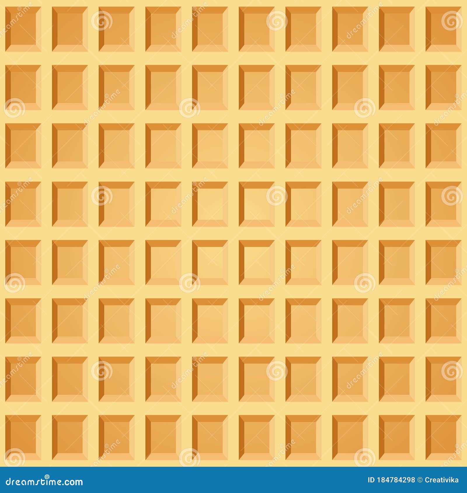 Waffle Seamless Pattern Stock Vector Illustration Of Crunchy 184784298