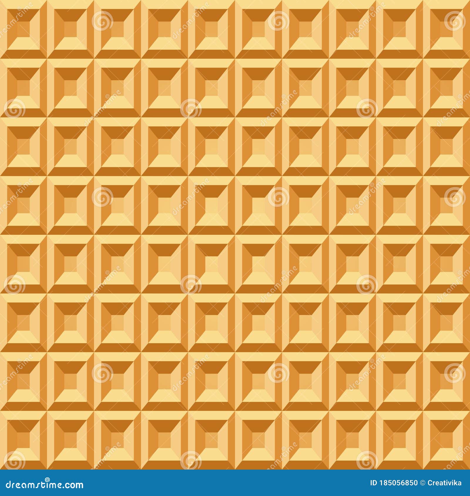 Waffle Seamless Pattern stock vector. Illustration of snack - 185056850