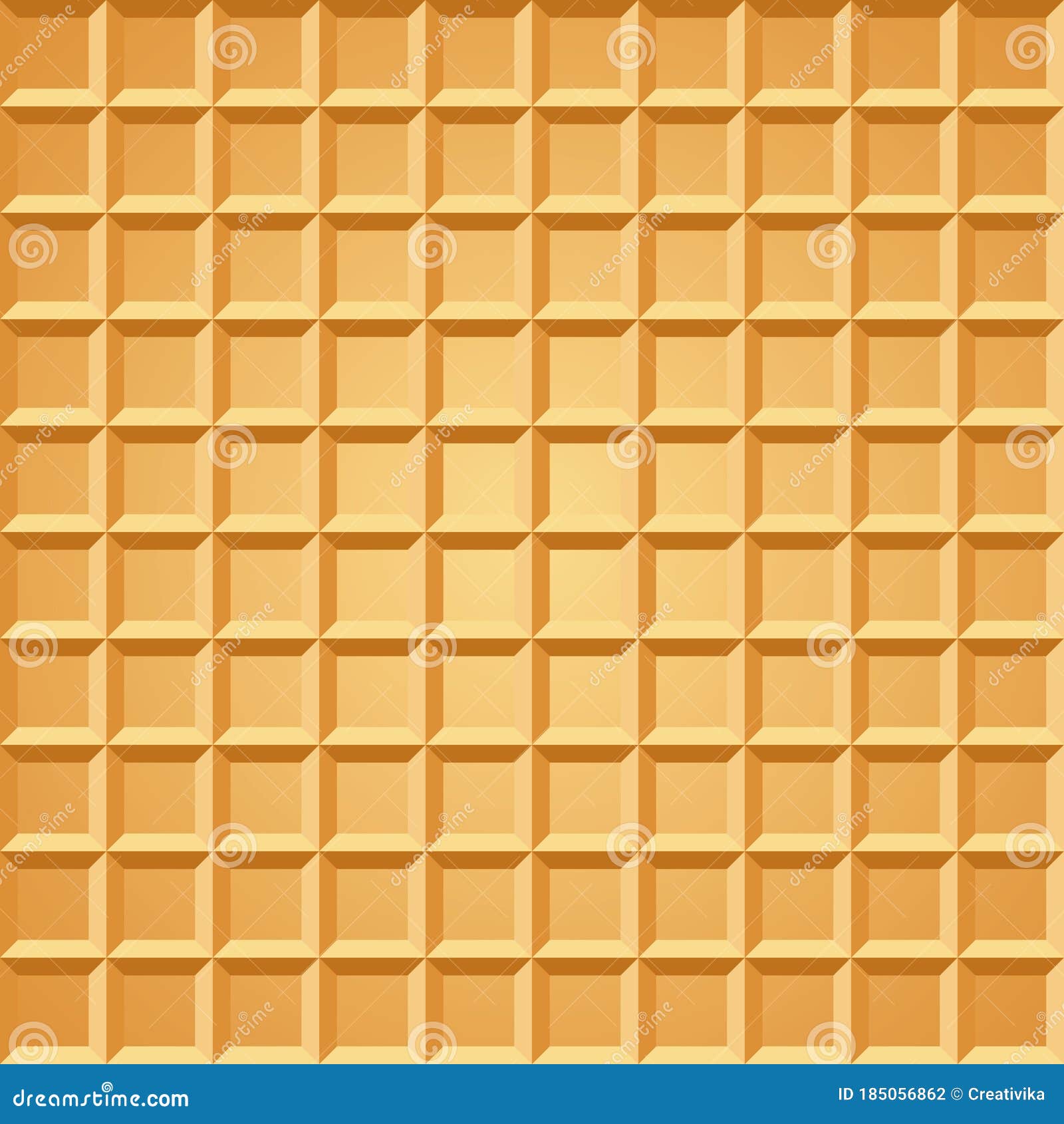 Waffle Seamless Pattern stock vector. Illustration of background ...