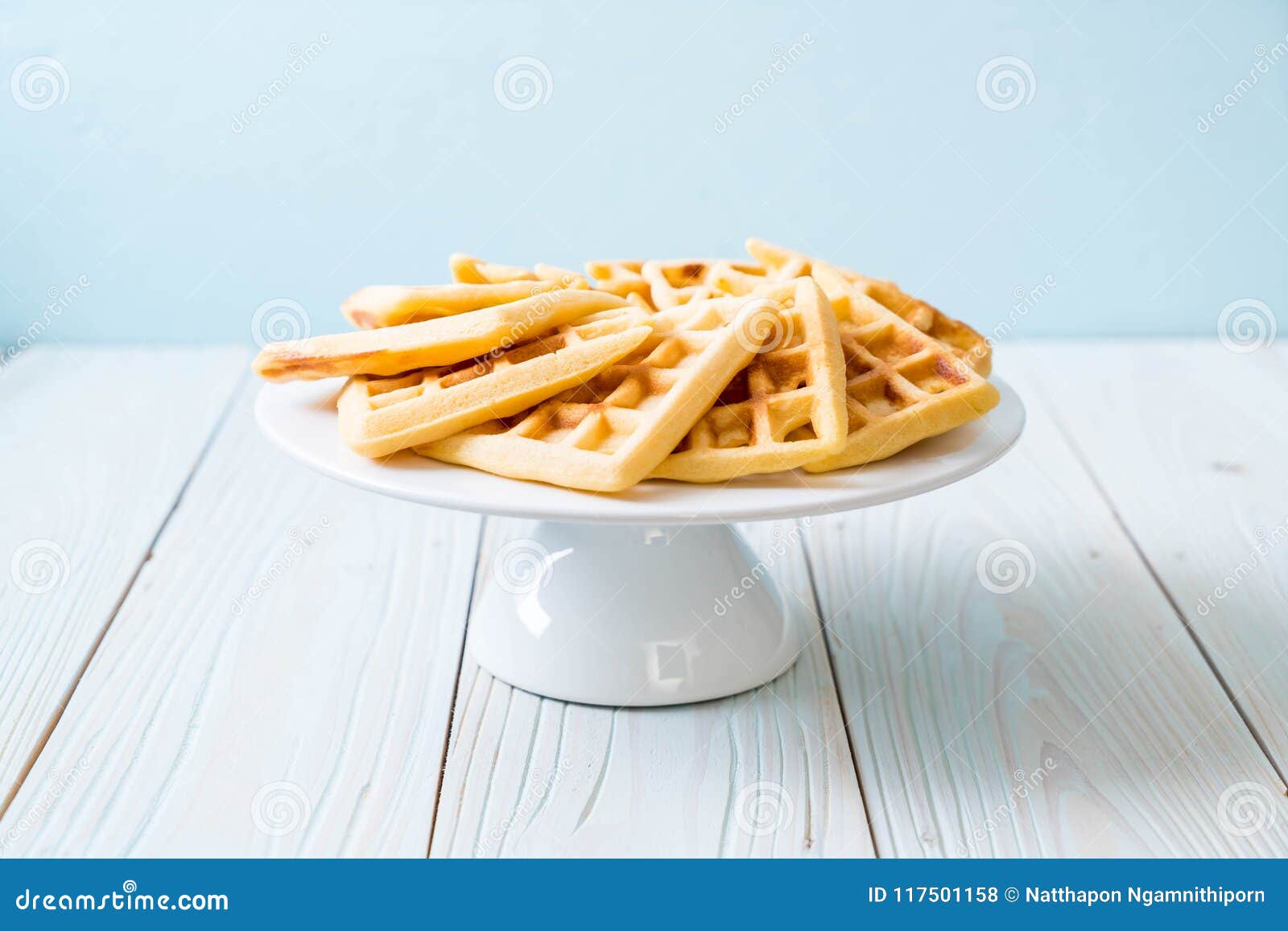 Waffle on table stock photo. Image of waffle, yummy - 117501158
