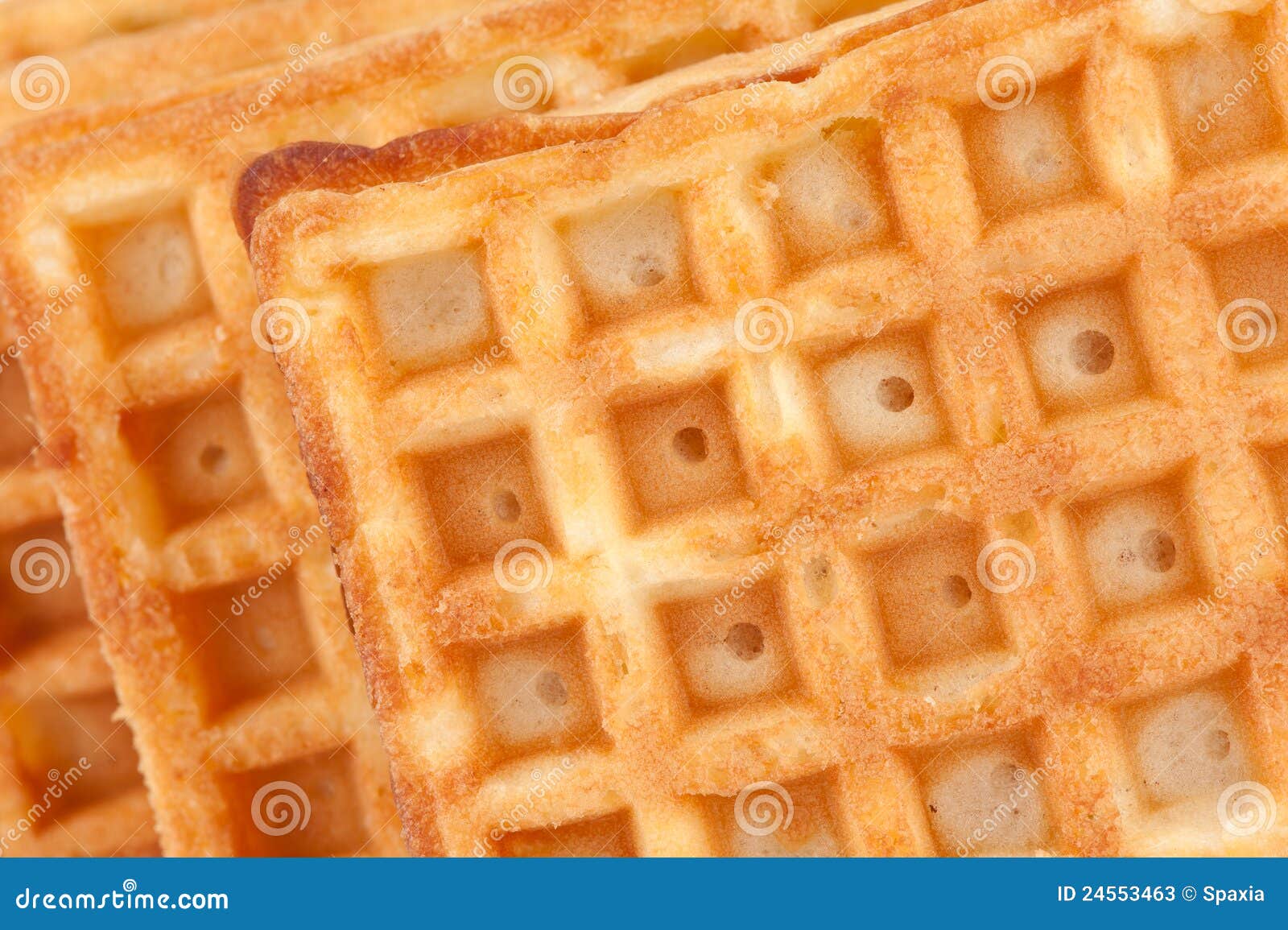 Waffle Texture. Wafer Pieces Isolated On White Background Royalty-Free ...