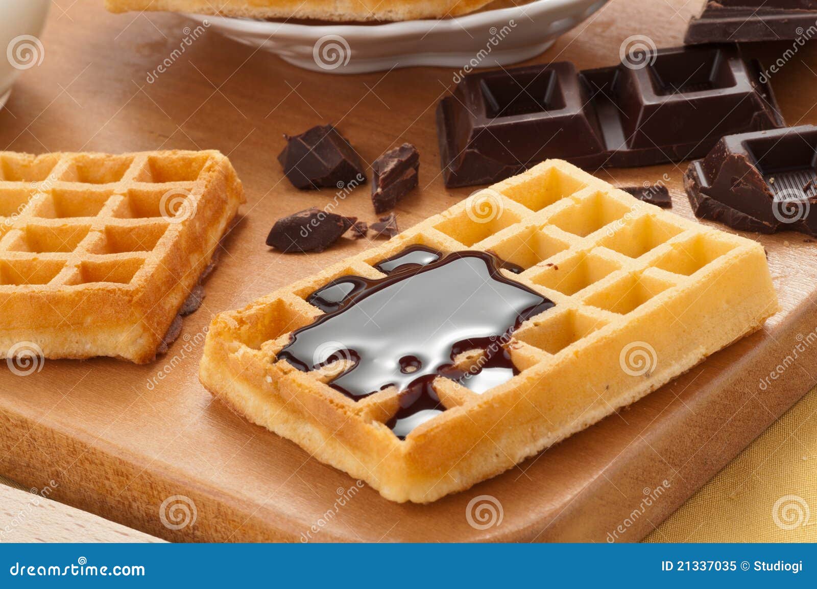 Waffles stock image. Image of wafers, glass, sugar, snack - 21337035