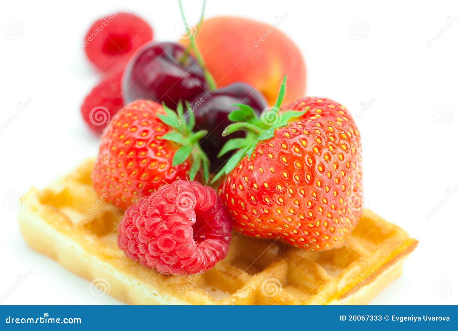 Waffles and fruits stock image. Image of diner, nutrition - 20067333