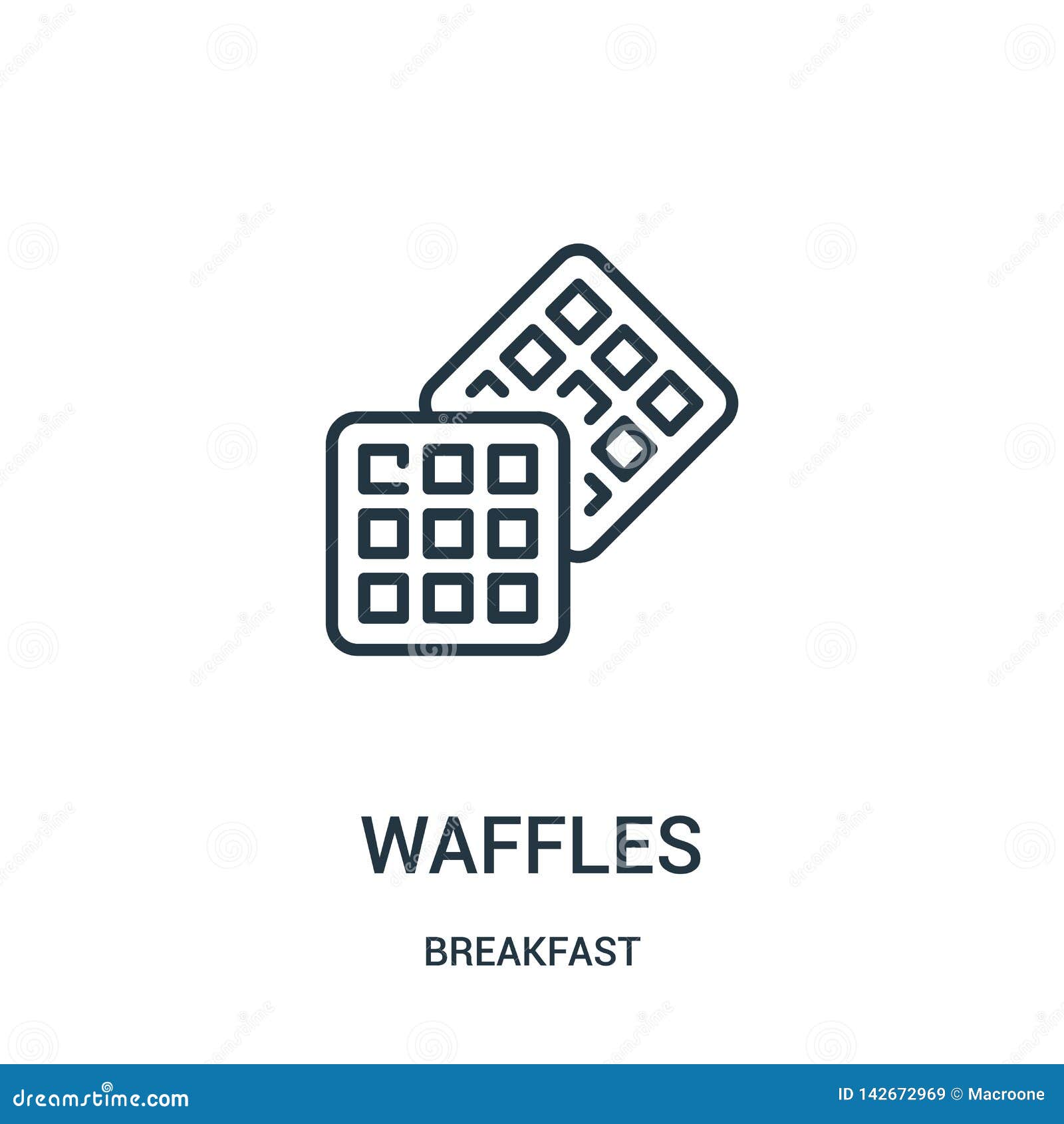 Waffles Icon Vector from Breakfast Collection. Thin Line Waffles ... Waffles Icon Vector from Breakfast Collection. Thin Line Waffles ...