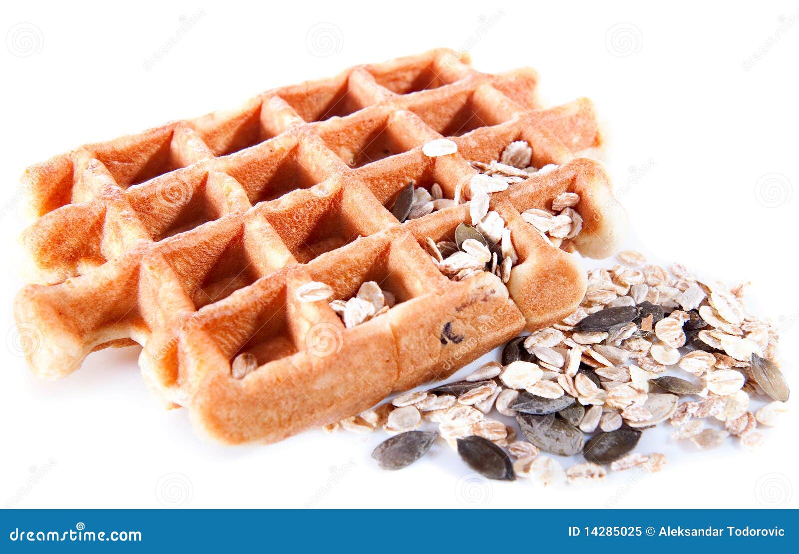 Waffles from Integral Wholegrain Stock Image - Image of breakfast ...
