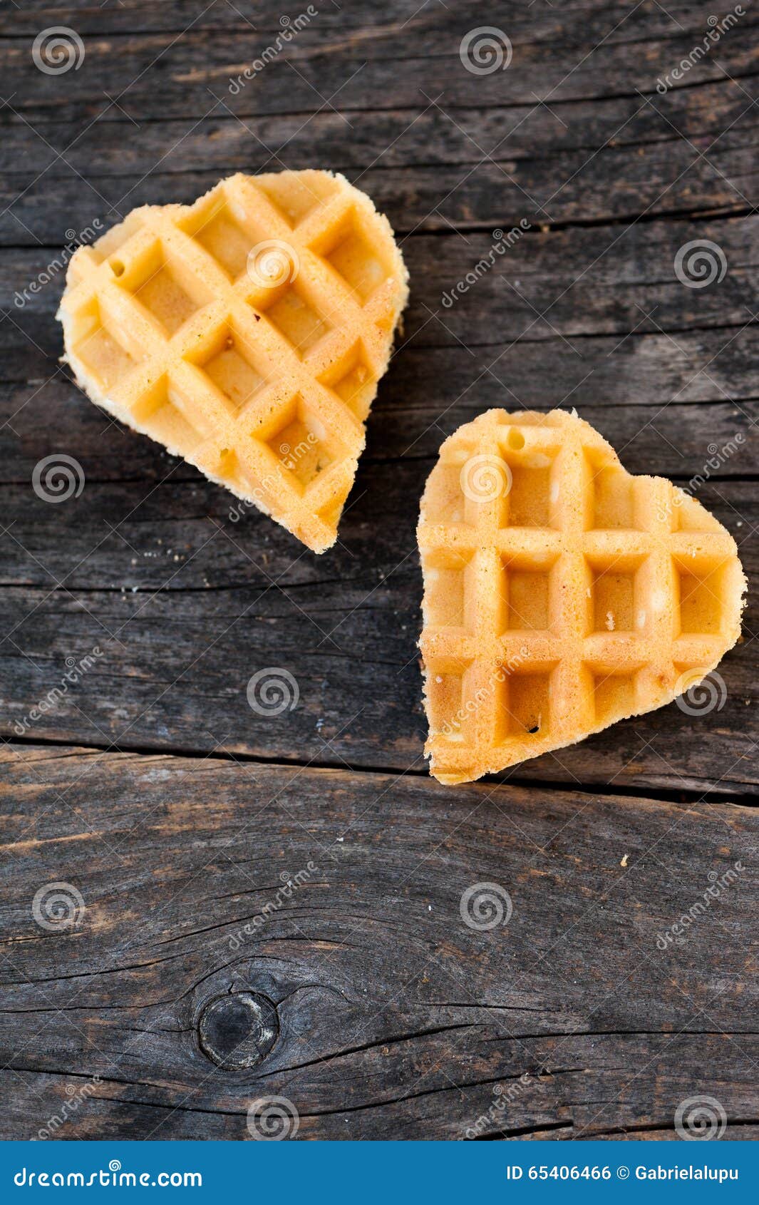 Waffles in the Shape of a Heart Stock Photo - Image of delicious ...