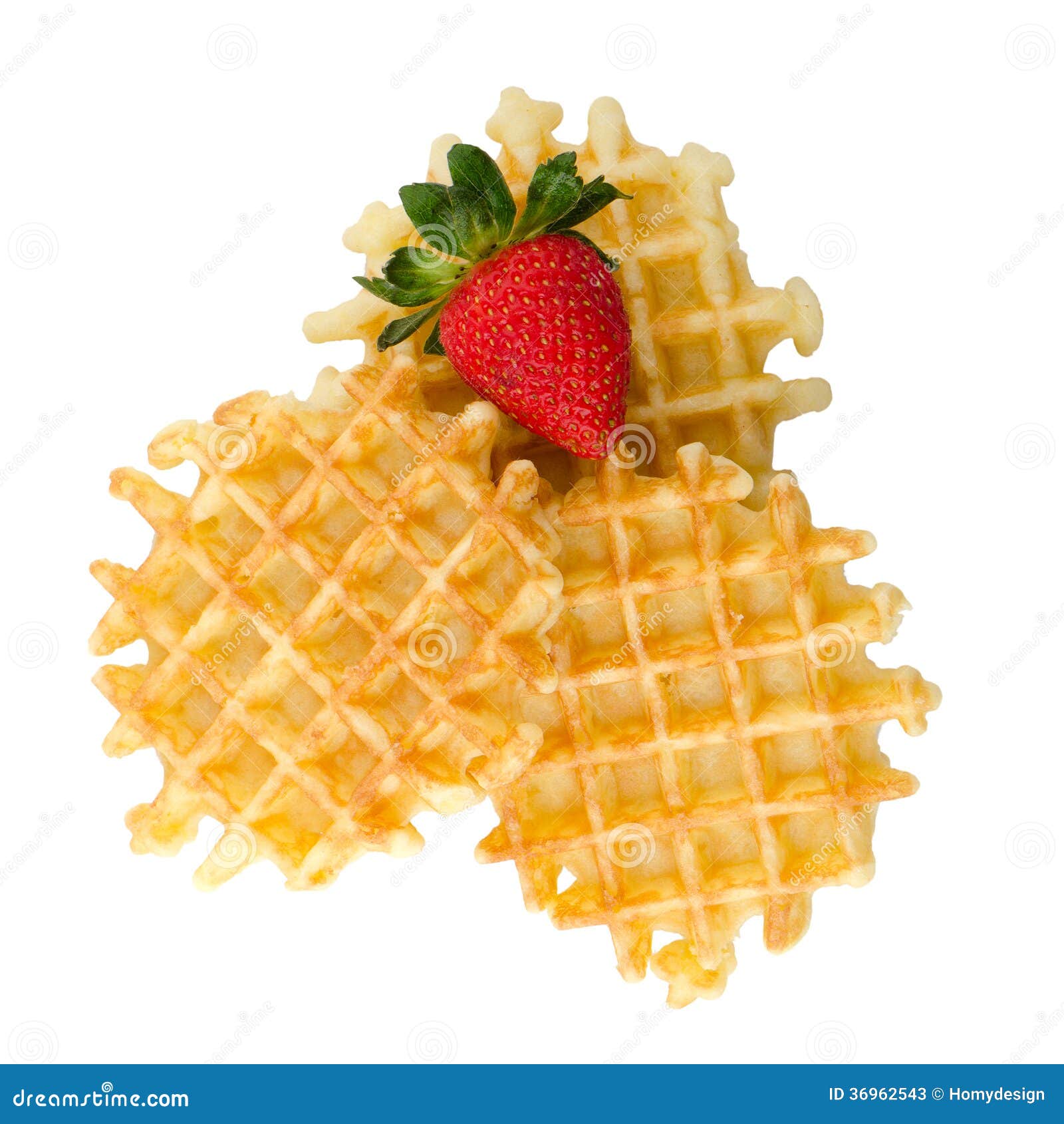Waffles and strawberry stock image. Image of macro, green - 36962543