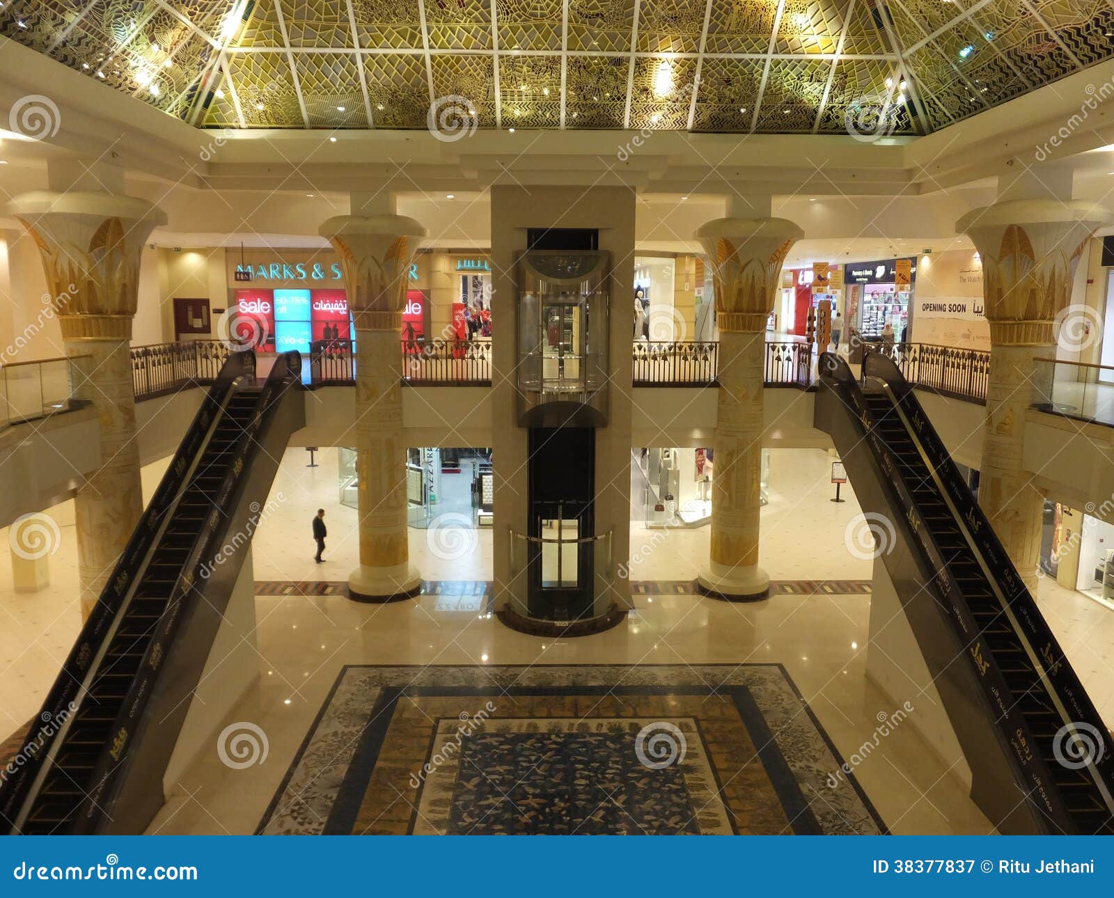 Wafi Mall in Dubai, UAE editorial photography. Image of inside - 38377837