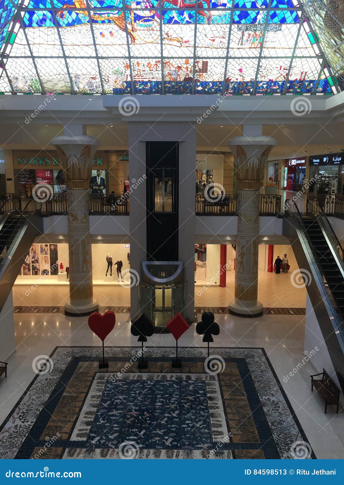 Wafi Mall in Dubai editorial stock photo. Image of gulf - 84598513