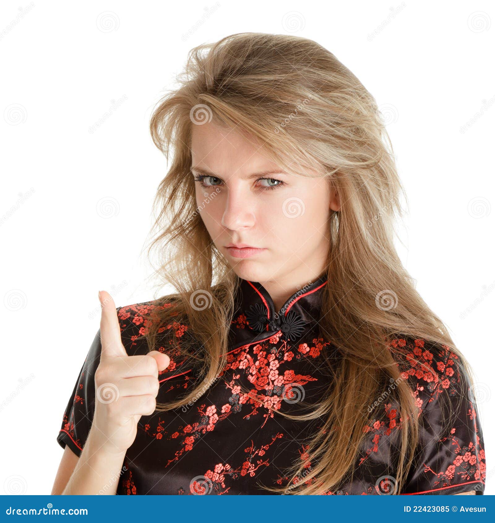 Wag his finger stock image. Image of girl, expressive - 22423085