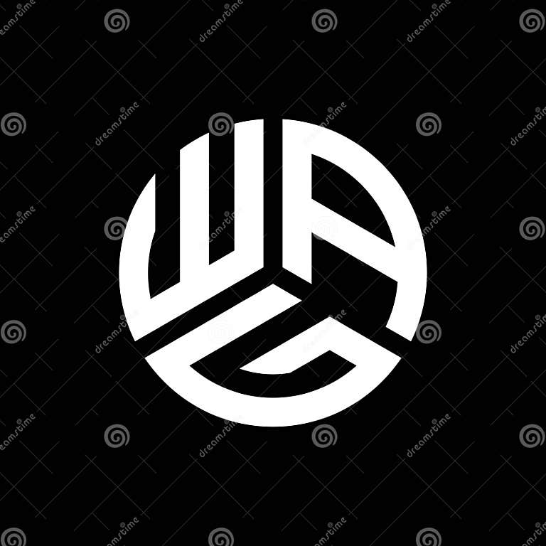 WAG Letter Logo Design on Black Background. WAG Creative Initials ... WAG Letter Logo Design on Black Background. WAG Creative Initials ...